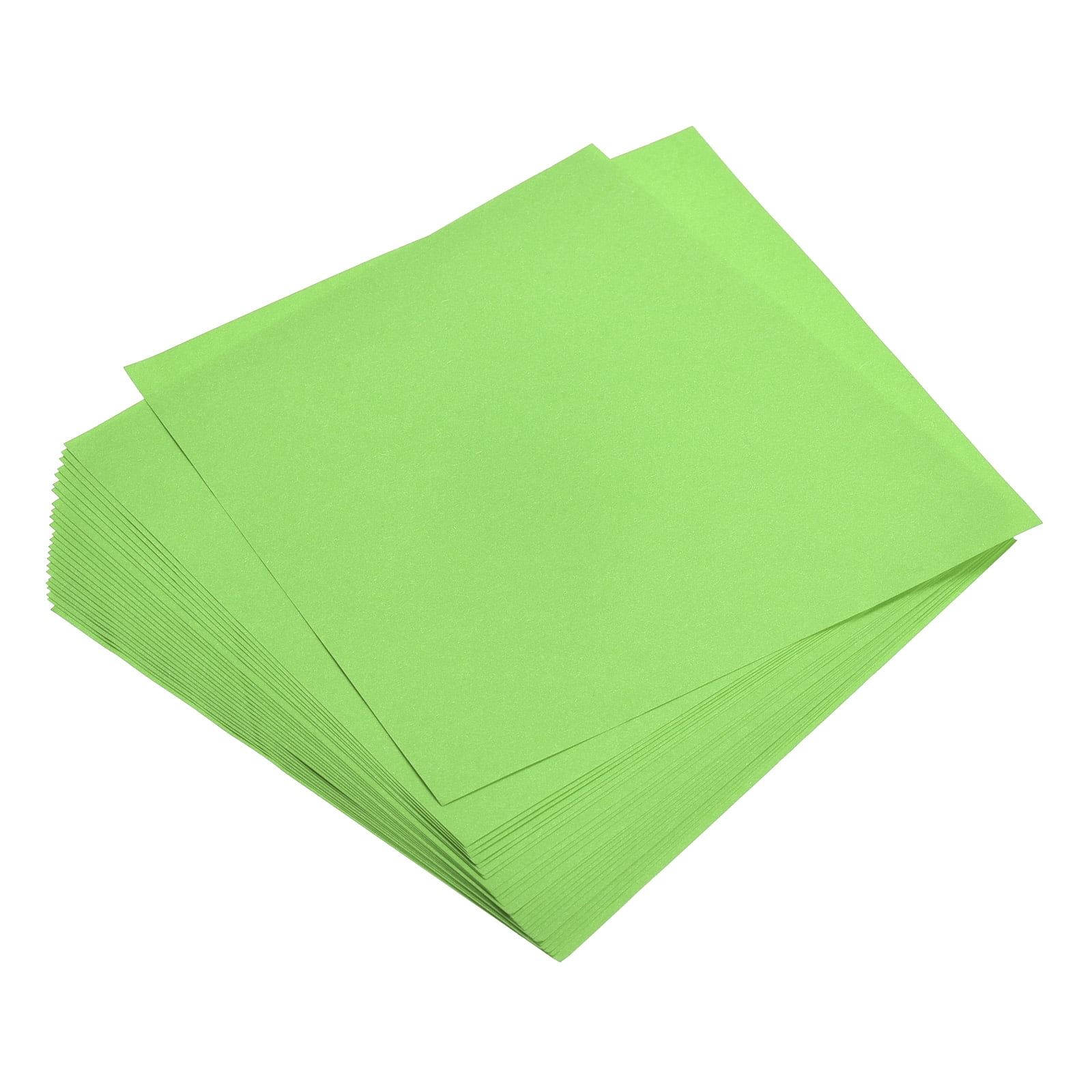 Uxcell Origami Paper Double Sided Fluorescent Green 6x6 Inch Square ...