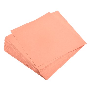 Uxcell Origami Paper Double Sided Fluorescent Pink 6x6 Inch Square ...