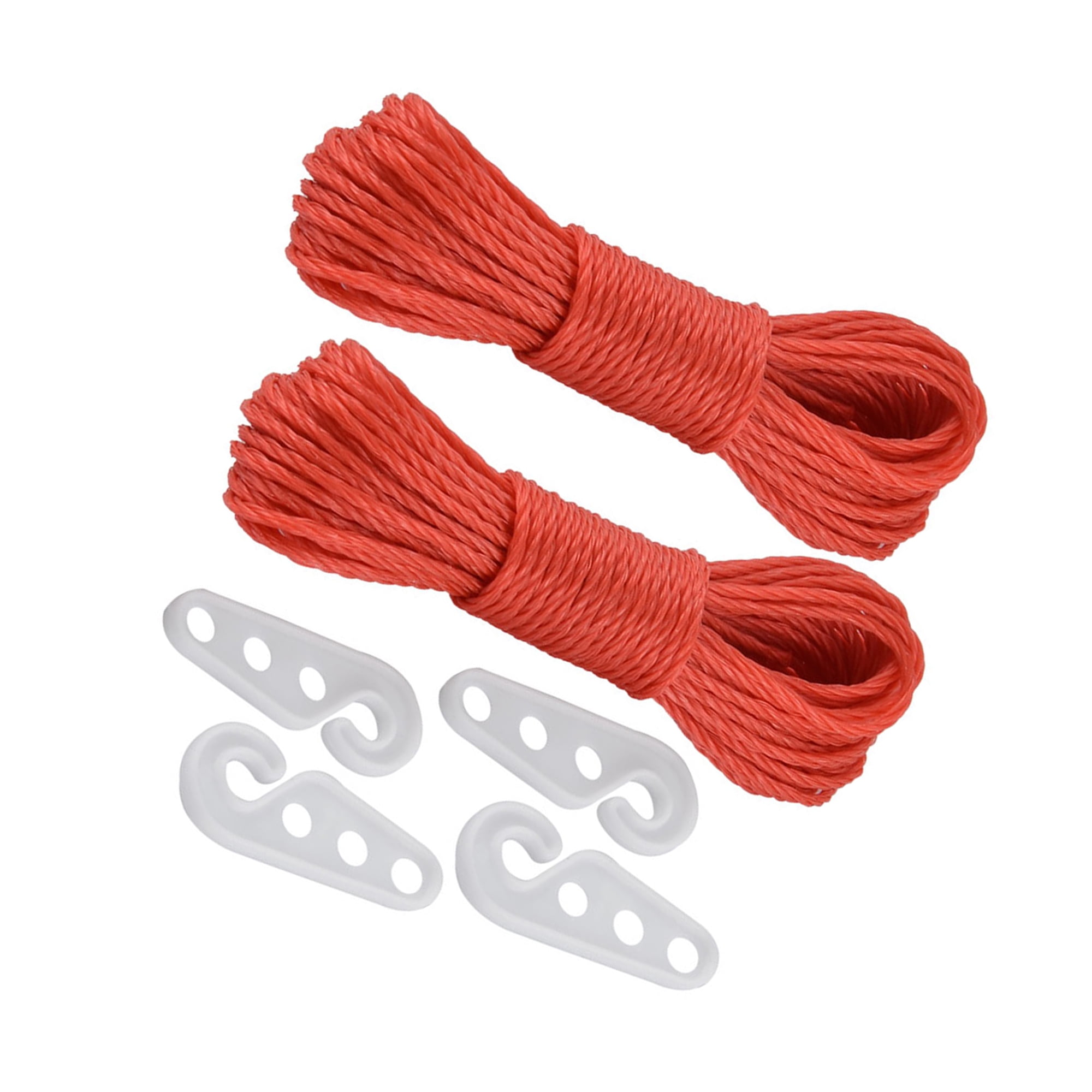 Uxcell Outdoor Nylon Hanging Clothes Rope Line Clothesline Red 10m ...