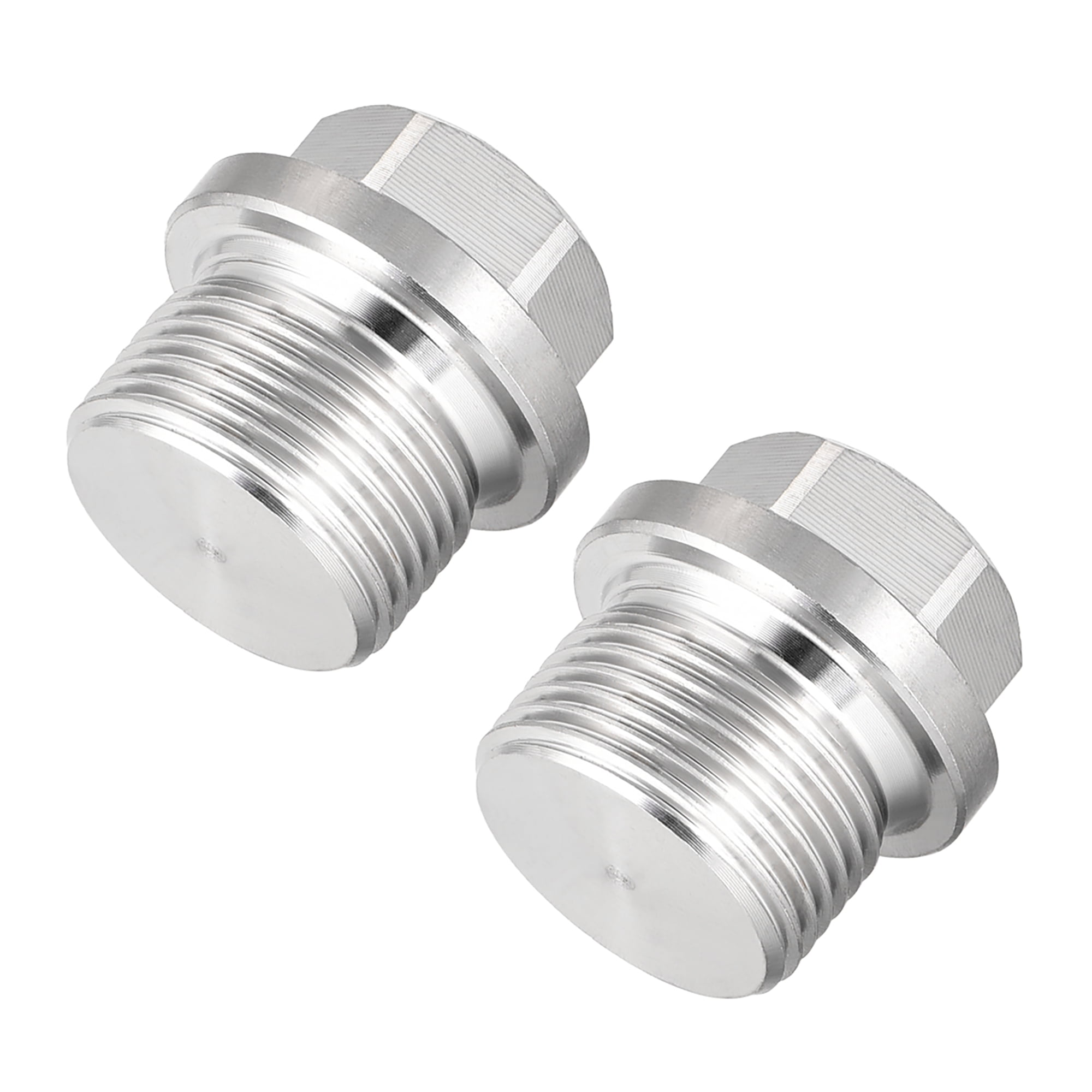 Uxcell Outer Hex Head Plug 304 Stainless Steel Solid Thread Corrosion ...