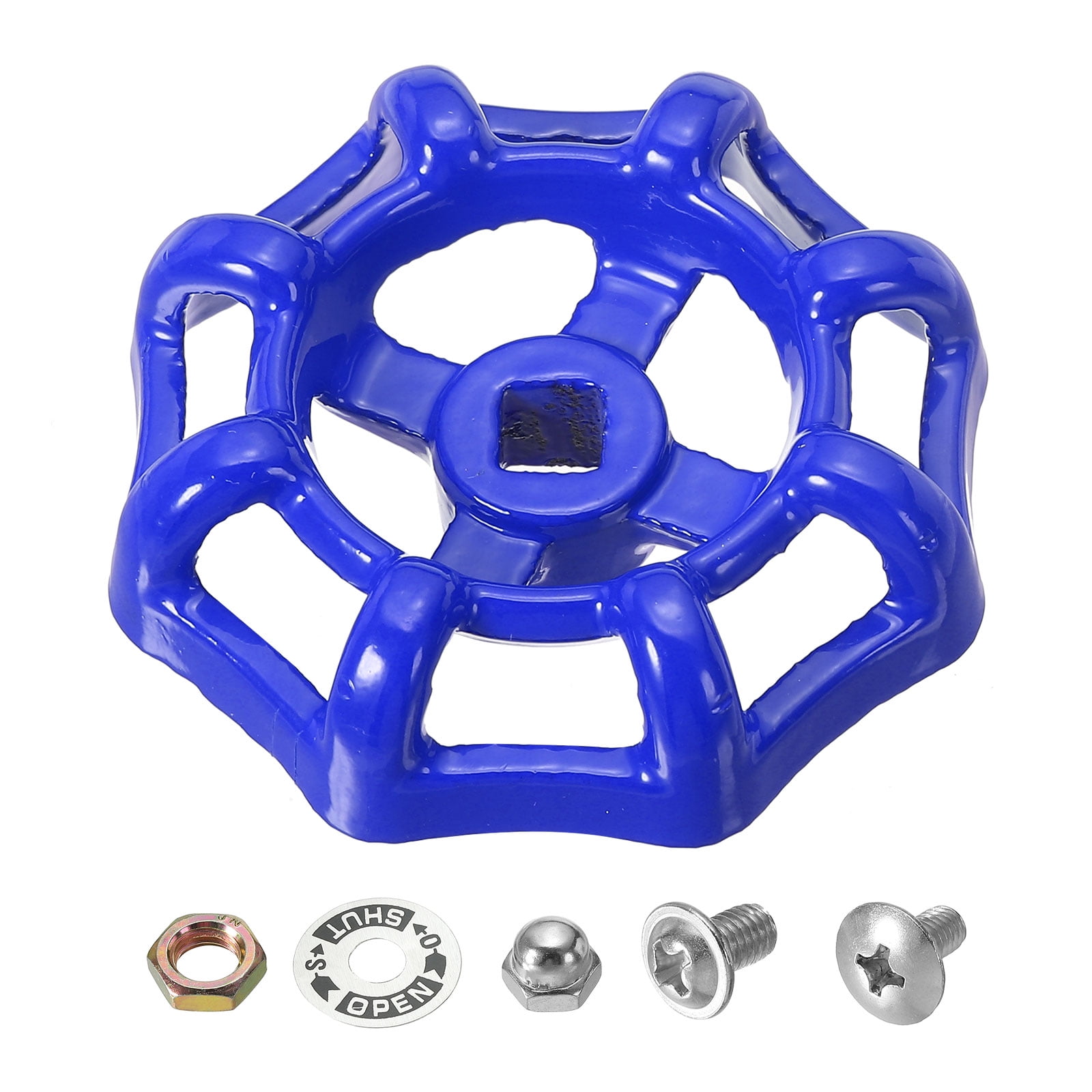 Uxcell Outside Faucet Handle Square Stem Hole 6x6mm, Cast Steel Faucet ...