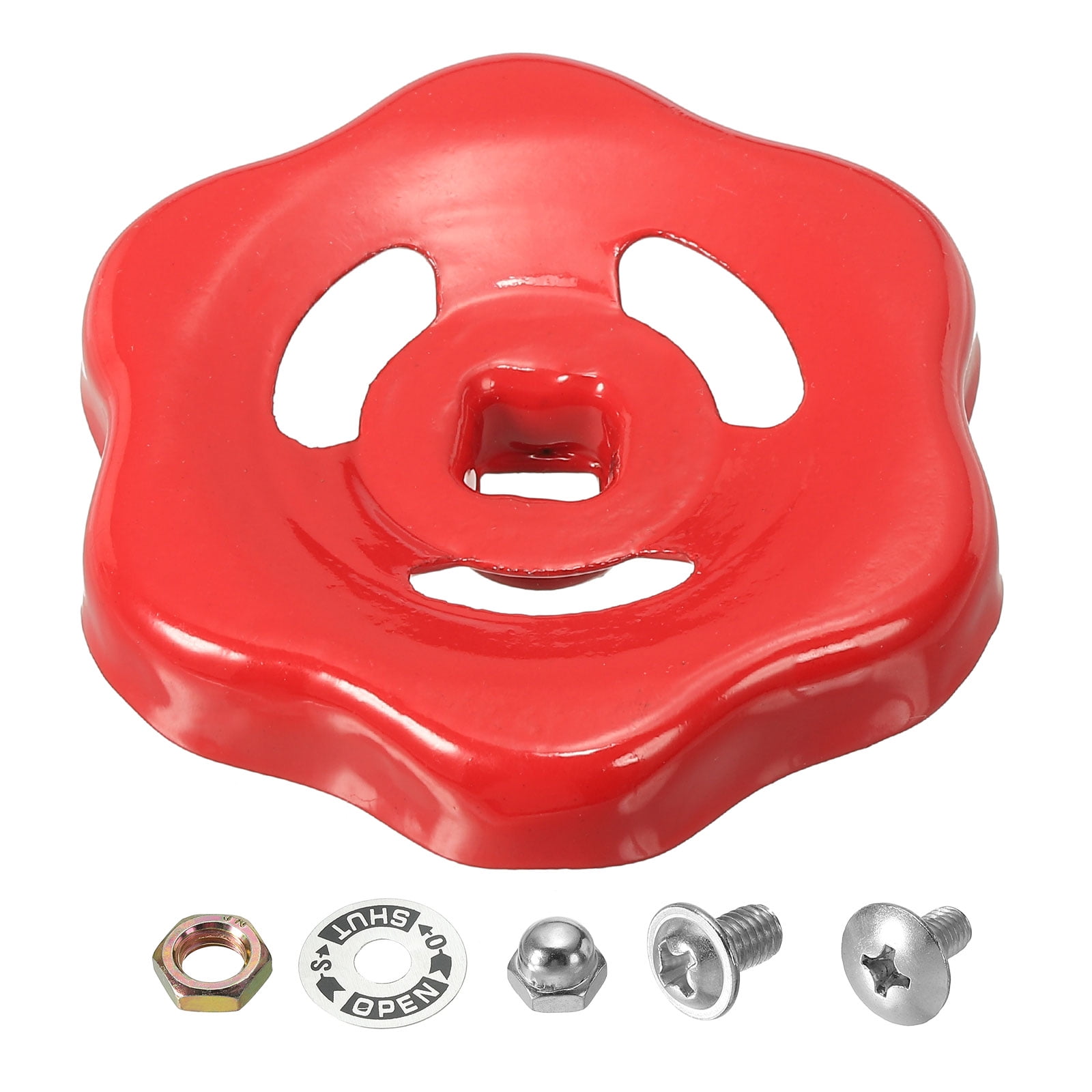 Uxcell Outside Faucet Handle Square Stem Hole 7x7mm, Cast Iron Faucet ...