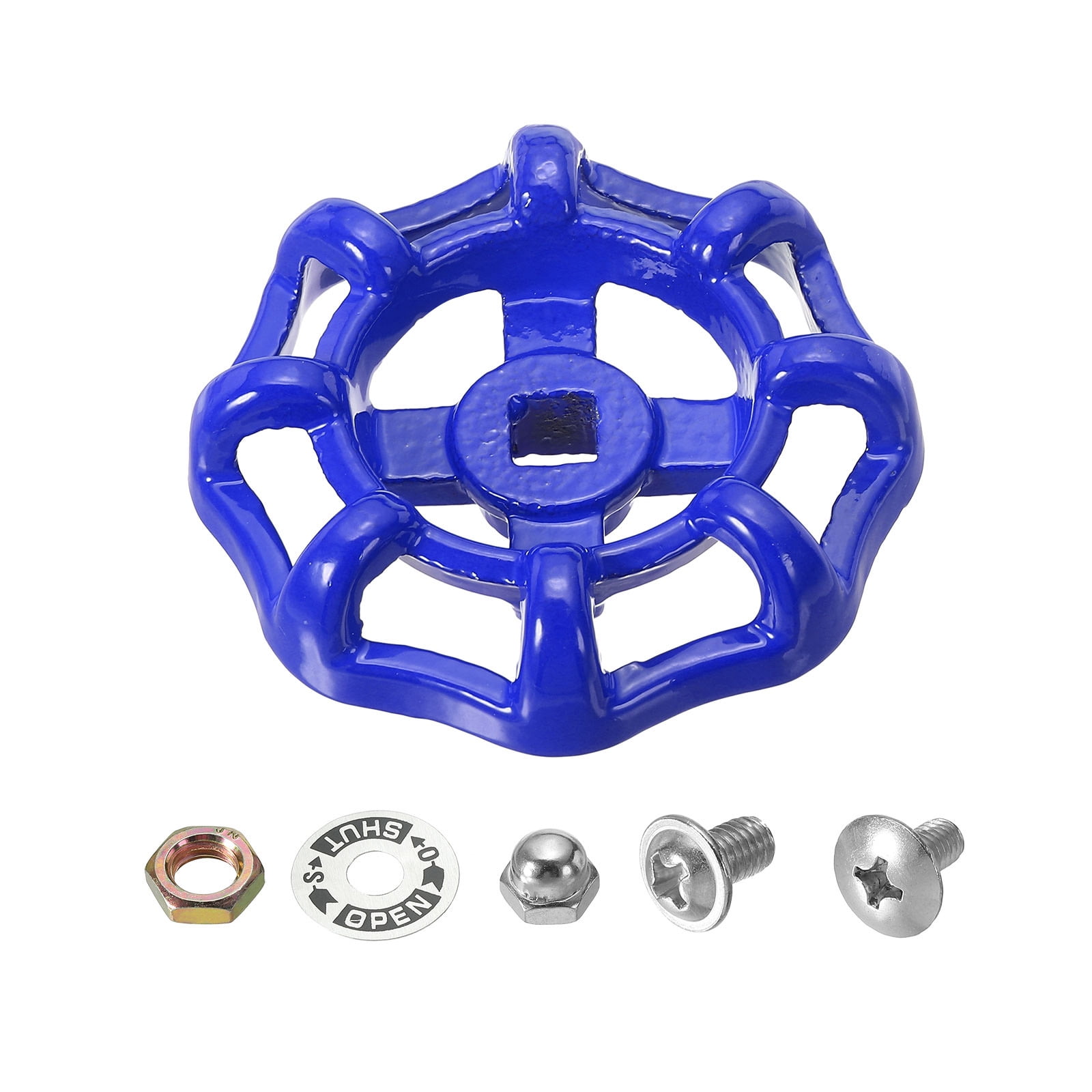 Uxcell Outside Faucet Handle Square Stem Hole 7x7mm, Cast Steel Faucet ...