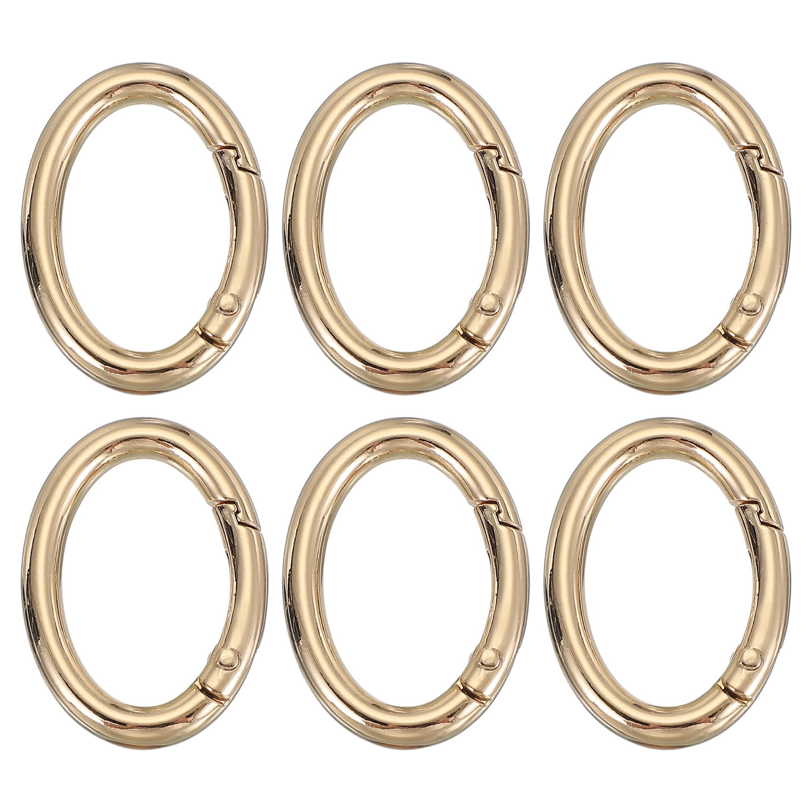 Uxcell Oval Egg Shaped Spring Snap Keychain Clip, Metal Trigger ...