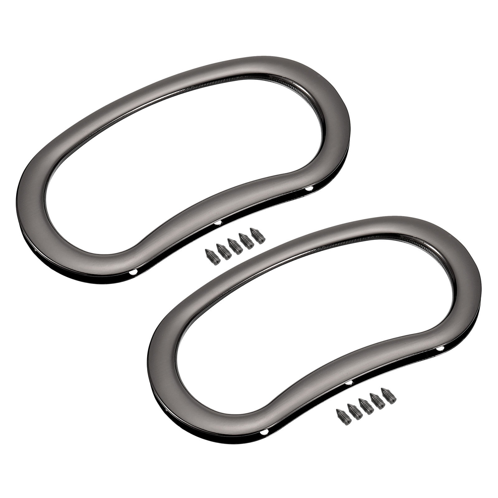 Uxcell Oval Handbag Handles, 4.17" Metal Purse Handles for Purse Making ...