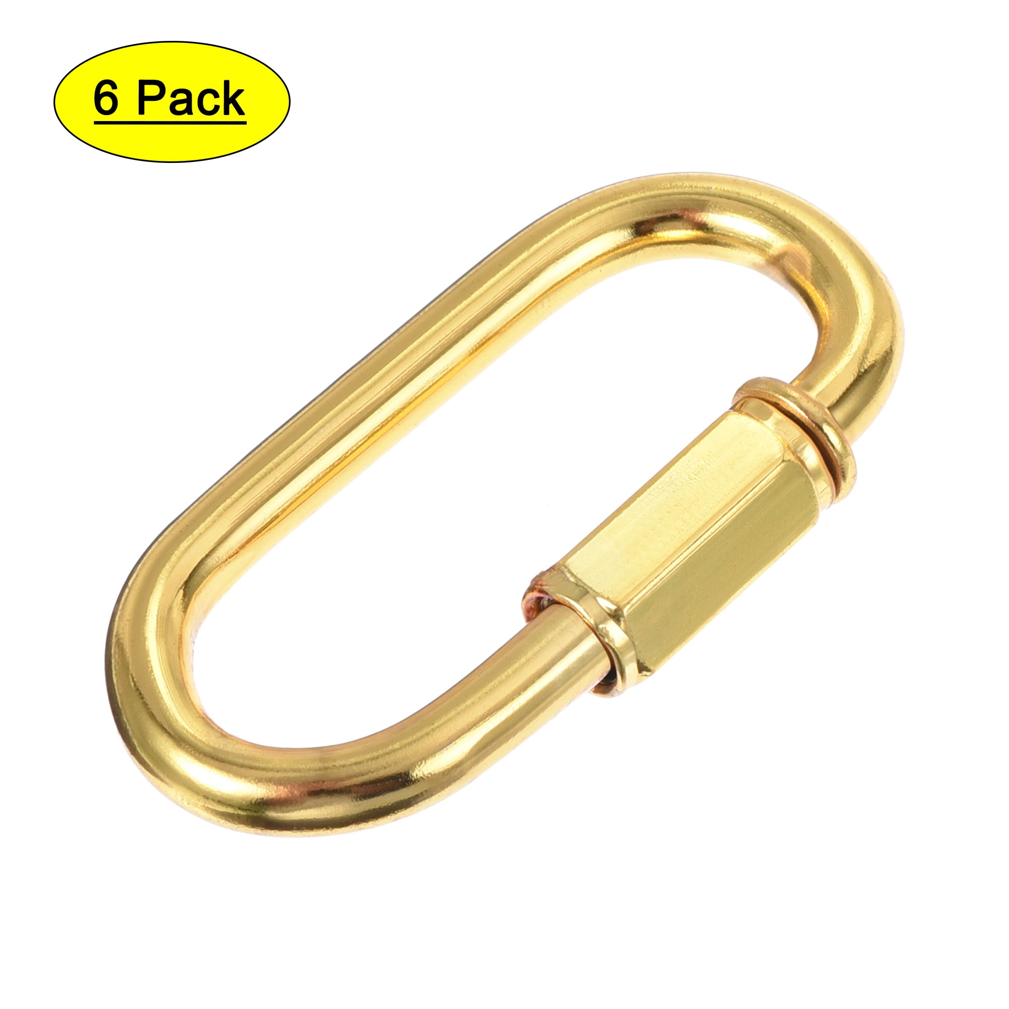 Uxcell Oval Shape Quick Link Screw Lock Chain Connector Electrophoretic ...