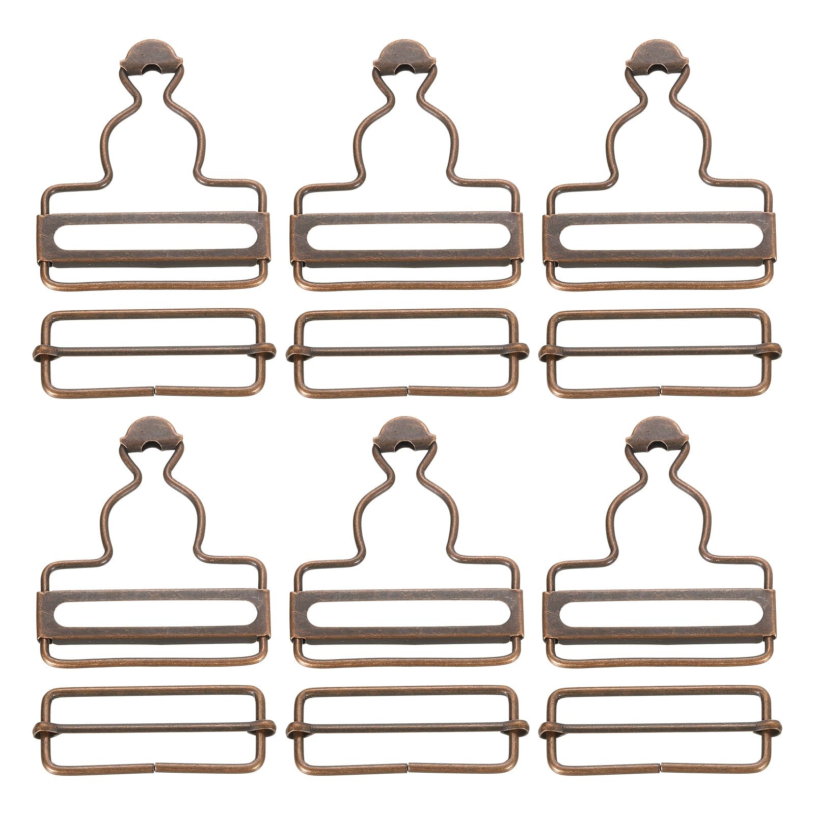 Uxcell Overall Buckles, 6 Sets Metal Suspender Replacement Buckles 45mm ...