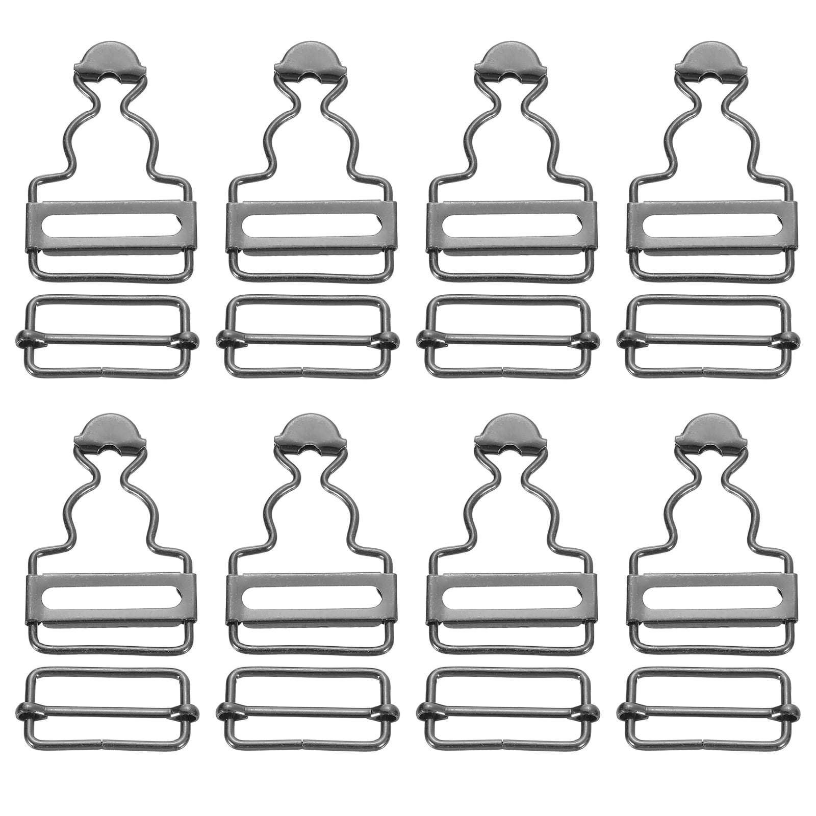 Uxcell Overall Buckles, 8 Sets Metal Suspender Replacement Buckles 28mm ...
