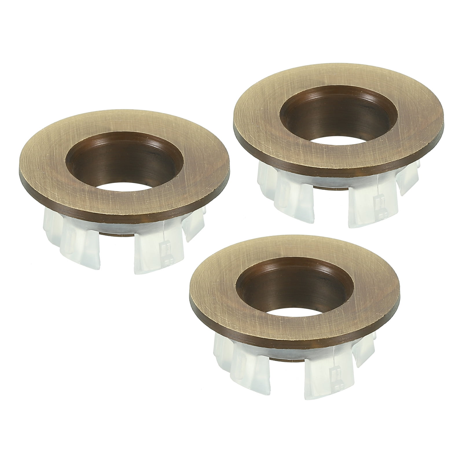 Uxcell Overflow Ring, Sink Round Cover Basin Trim Brass Insert in Hole ...
