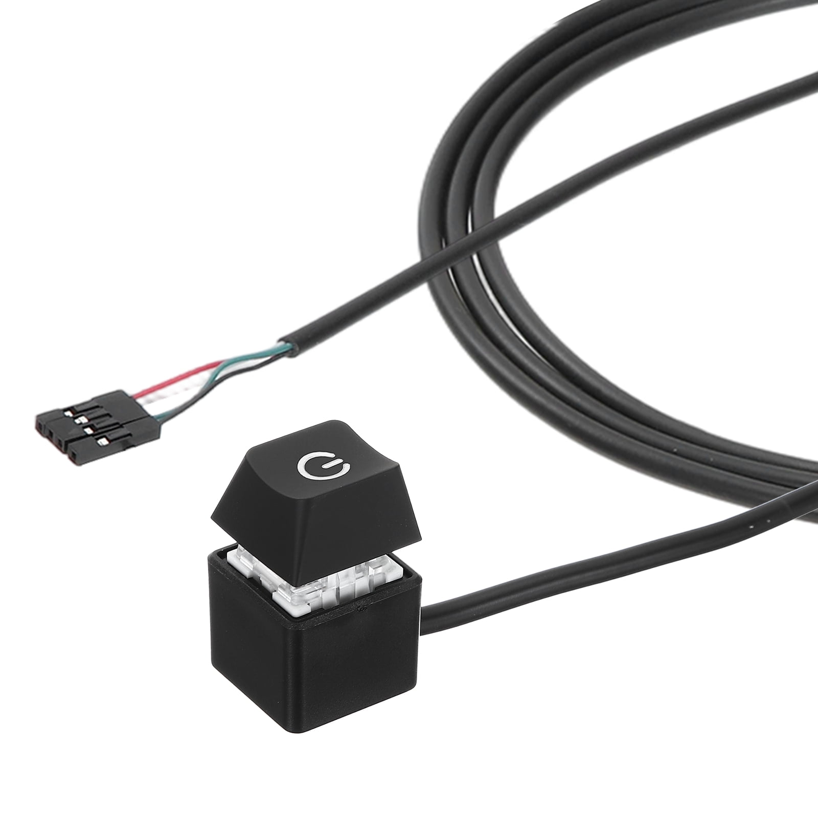 Uxcell PC Power Button with 70" Cable Desktop Computer External Power ...