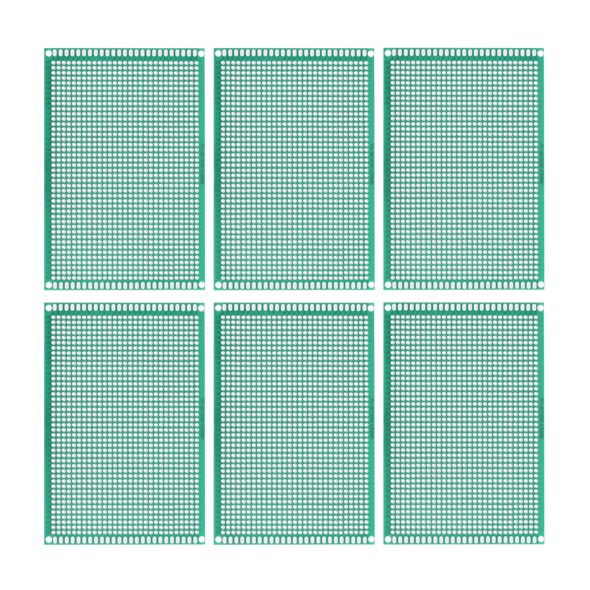 Uxcell PCB Board Single Sided Prototyping Boards Plated Through Holes ...