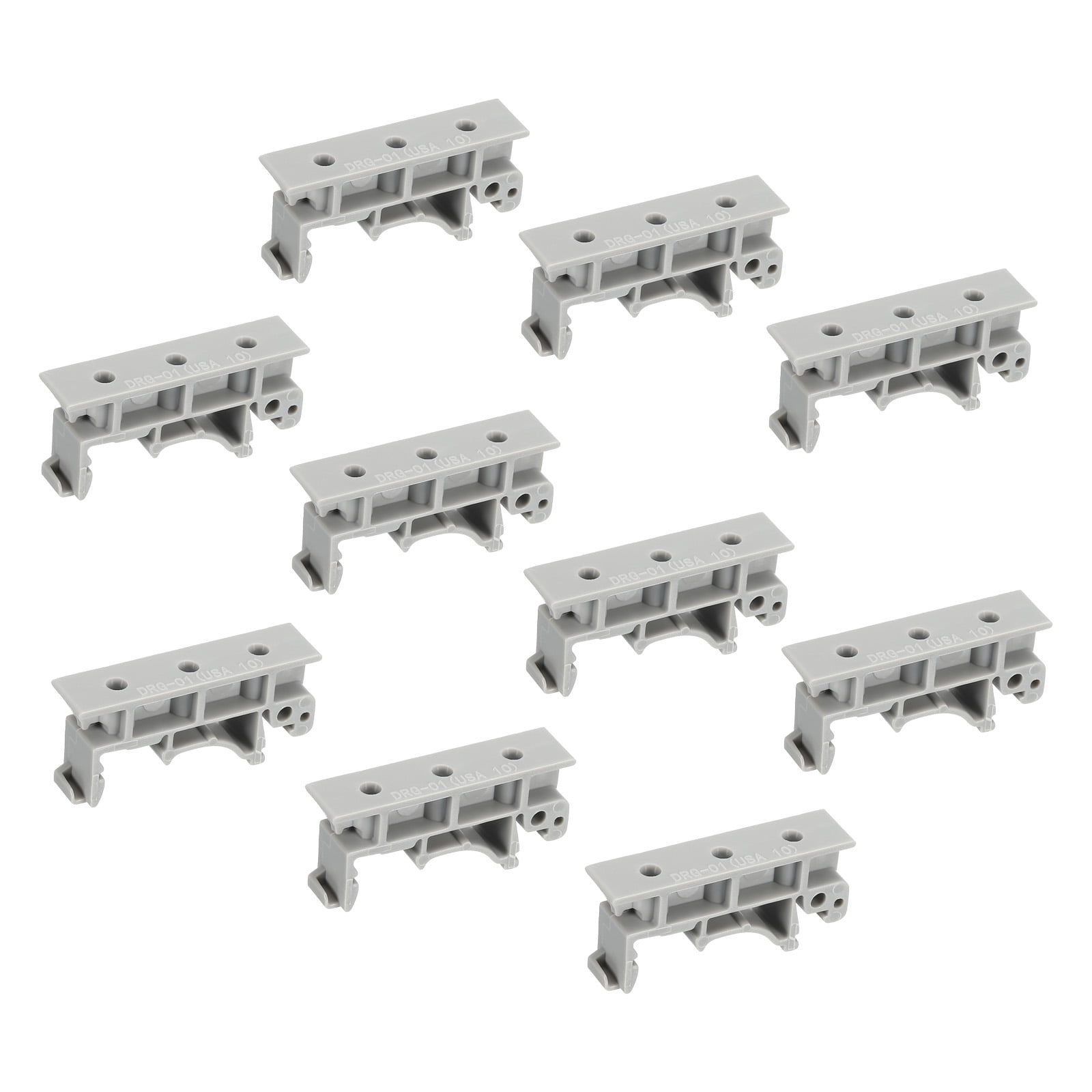 Uxcell PCB DIN Rail Mounting Bracket Carrier Clips, for 35mm DIN Rail Gray, 10 Sets - Walmart.com