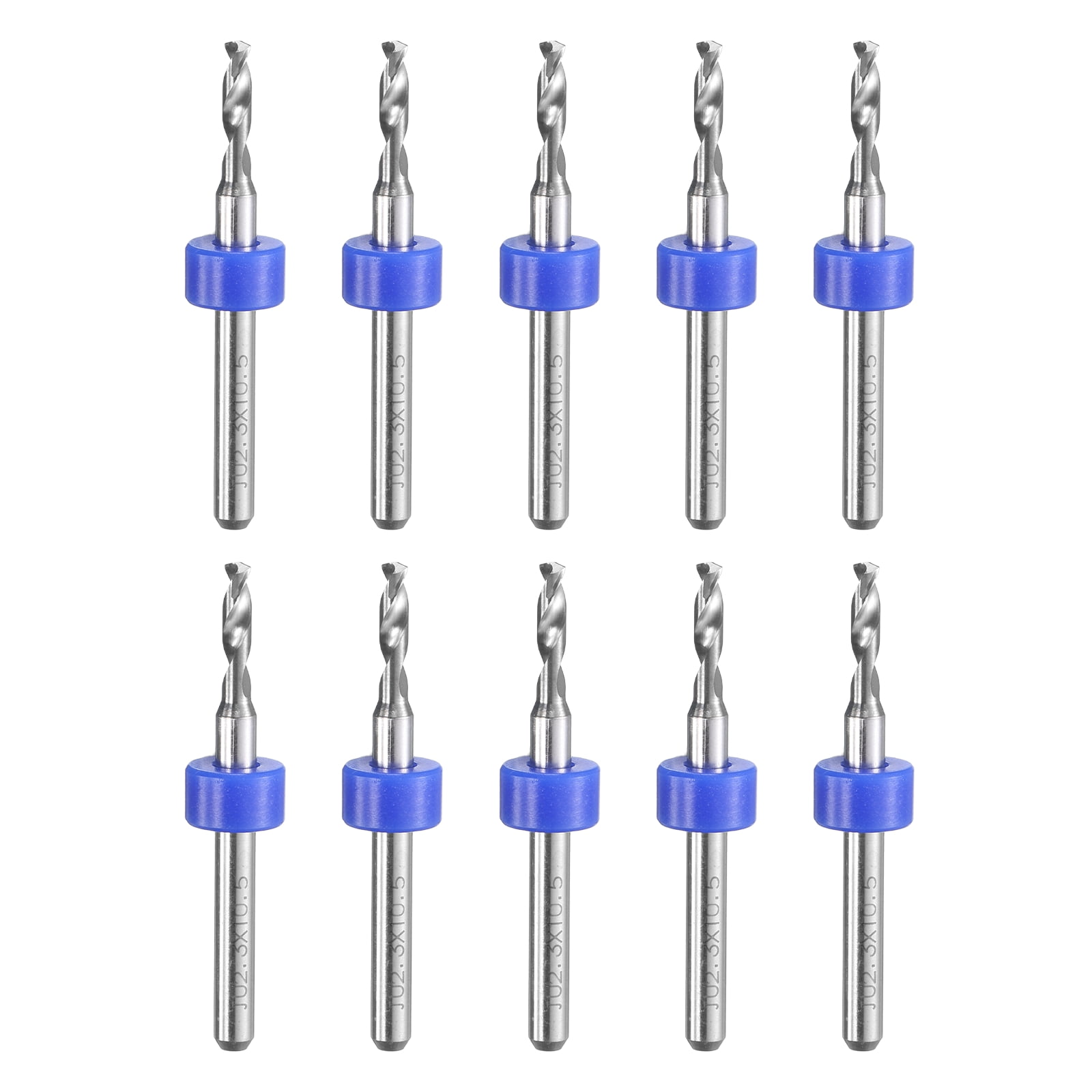 Uxcell PCB Drill Bits 2.3mm Tungsten Carbide Rotary Tool Jewelry CNC 10 ...