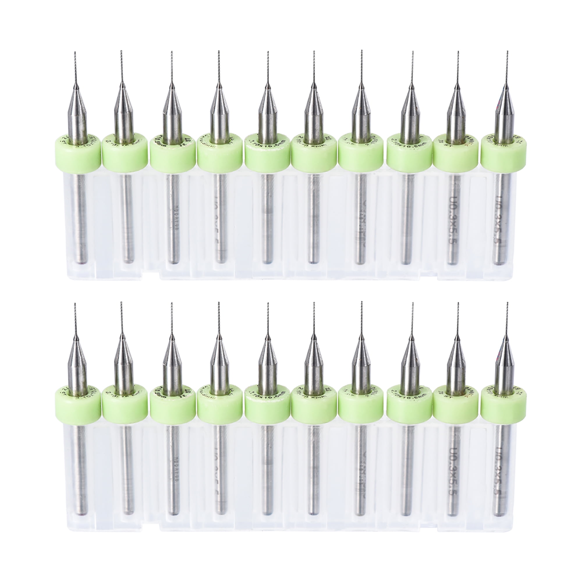 Uxcell PCB Drill Bits Tungsten Carbide, High Speed Steel 1/8" Shank Dia ...