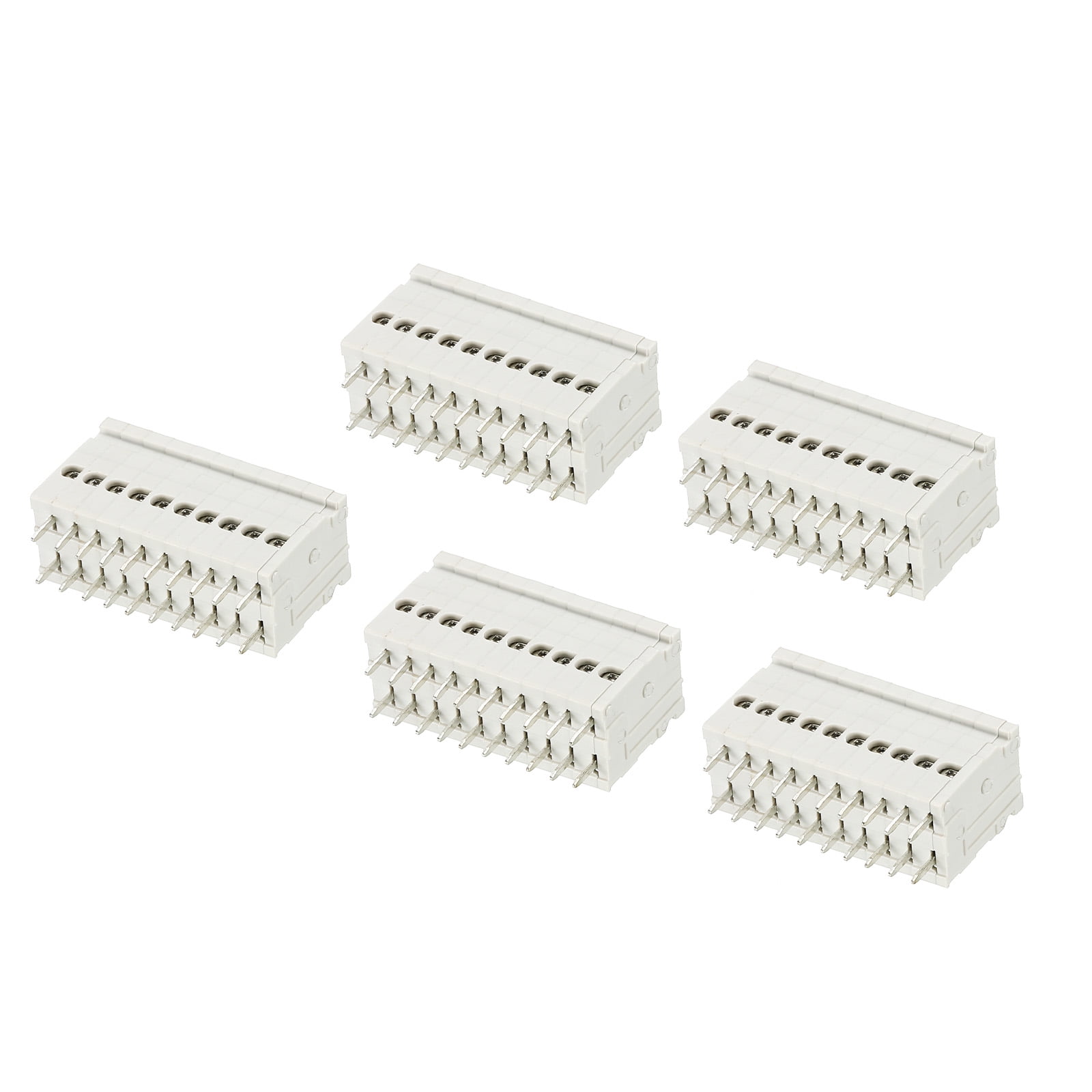 Uxcell PCB Spring Terminal Block Connector KF141AV 150V 2A 2.5mm 10 Pin ...