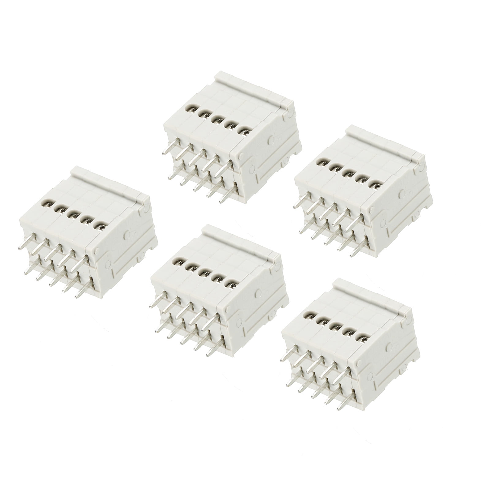 Uxcell PCB Spring Terminal Block Connector KF141AV 150V 2A 2.5mm 5 Pin ...