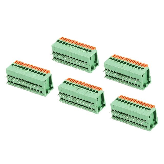 Uxcell PCB Spring Terminal Block Connector KF141R 150V 2A 2.54mm 12 Pin ...