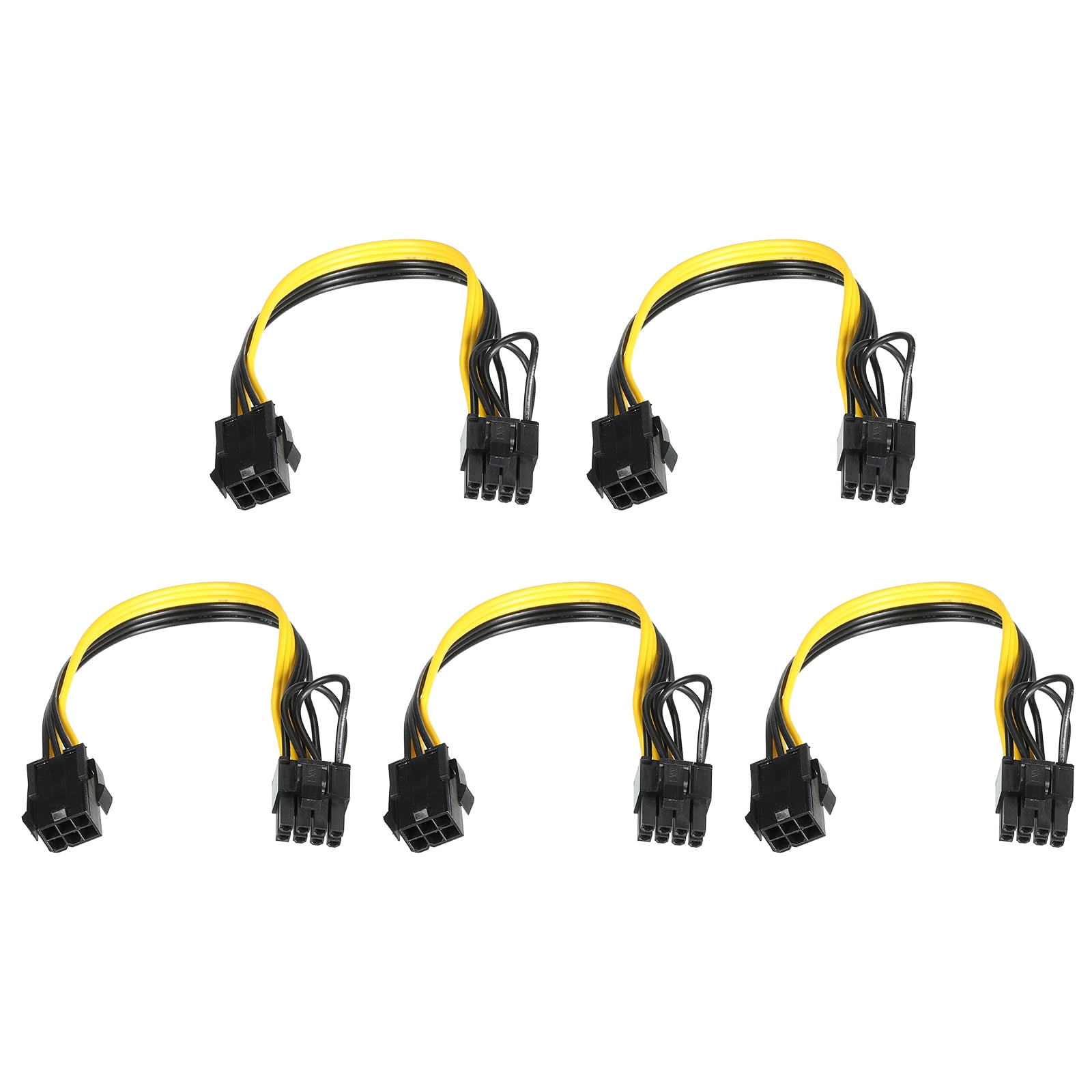 Uxcell PCIe Cable 6 Pin Female to 8 Pin (62) Male PCI Express Power ...