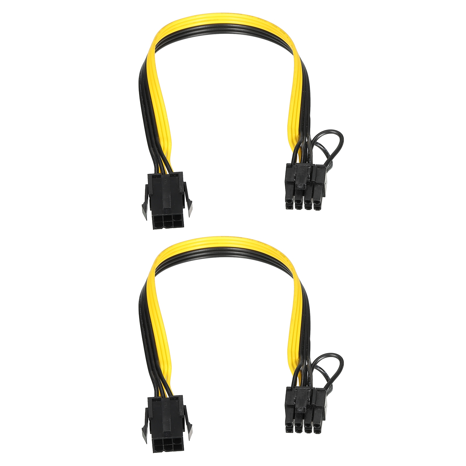 Uxcell PCIe Cable 6 Pin Female to 8 Pin (62) Male PCI Express Power ...