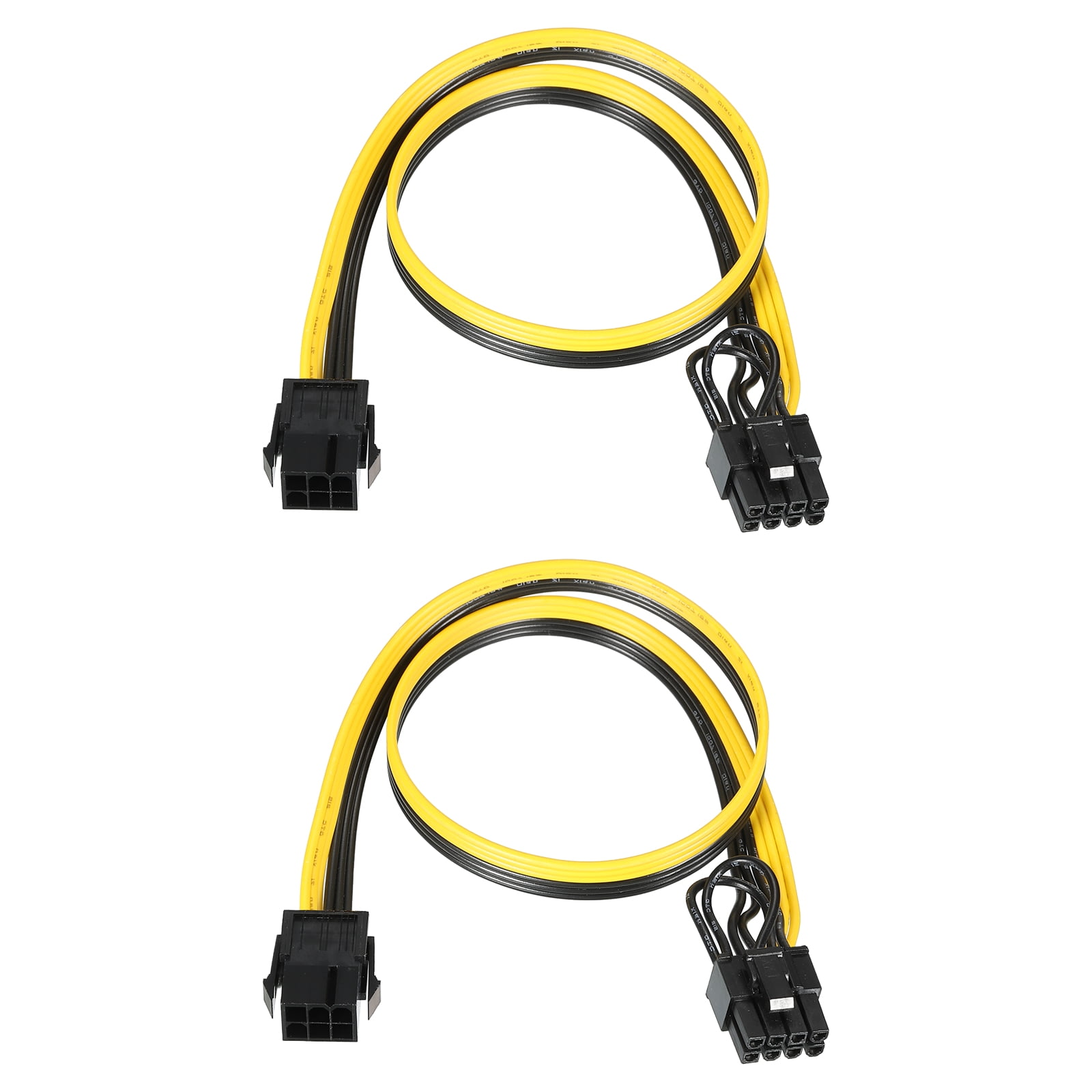 Uxcell PCIe Cable 6 Pin Female to 8 Pin (62) Male PCI Express Power ...