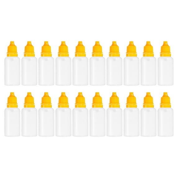 Uxcell PE 20ml Liquid Dropper Bottle Eye Dropper Container with Cap ...
