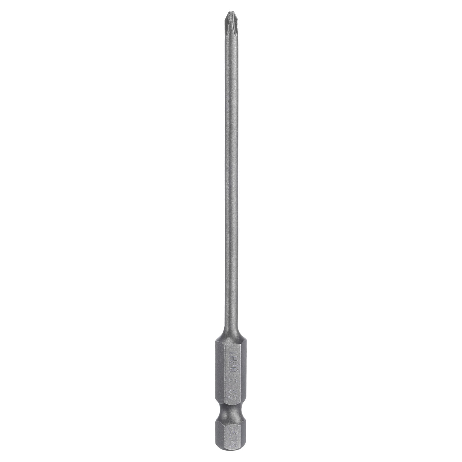 Uxcell PH1 Phillips Screwdriver Bit 1/4" Shank 100mm Long Magnetic S2 ...