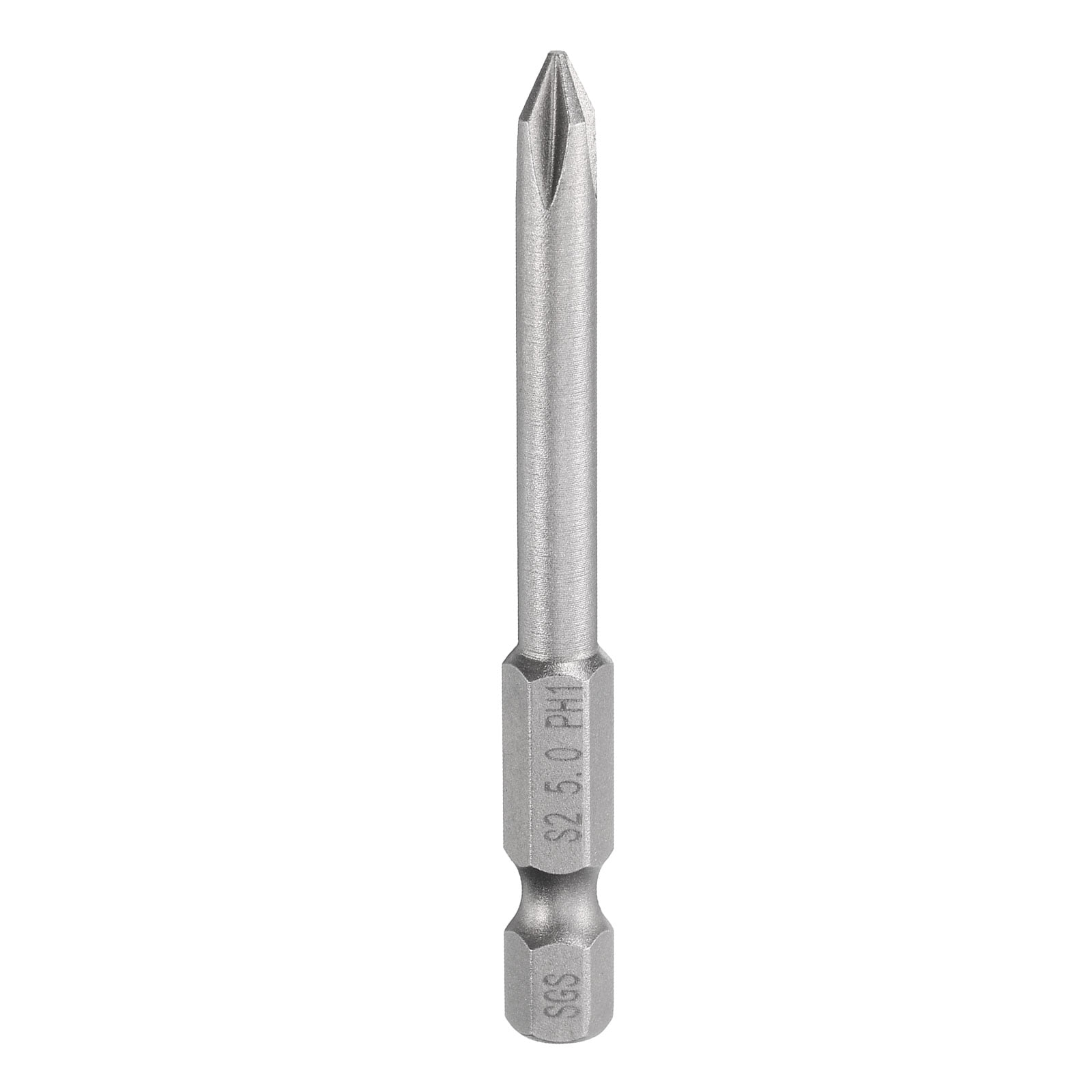 Uxcell PH1 Phillips Screwdriver Bit 1/4" Shank 65mm Long Magnetic S2 ...