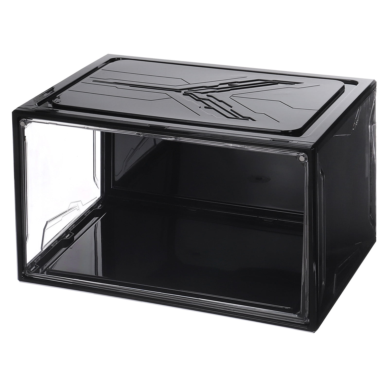 Uxcell PMMA Shoe Display Case 14.17x10.63x8.66 Inch PP Cool Black ...