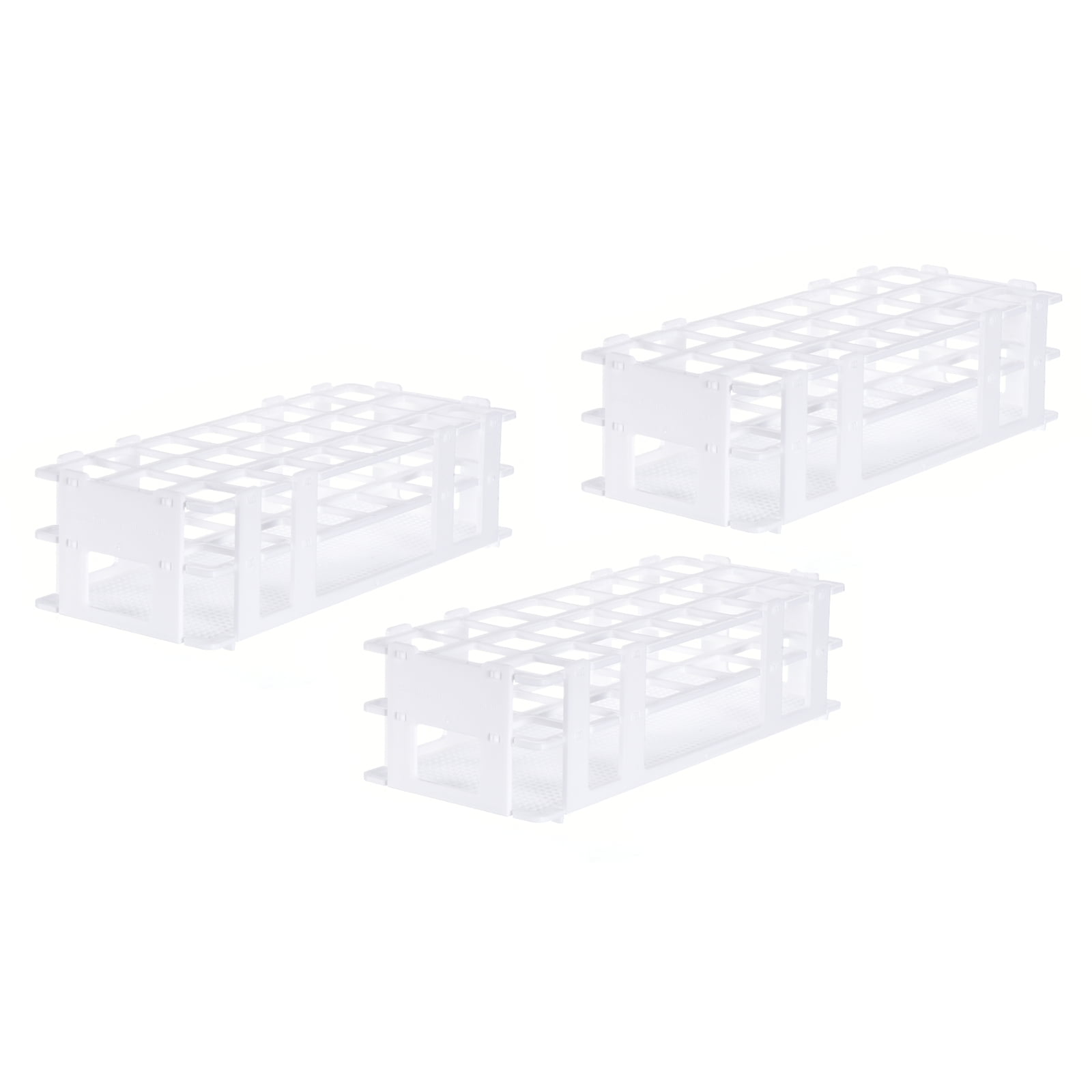 Uxcell PP Plastic Test Tube Rack Holder 24 Holes 3 Layers Detachable ...