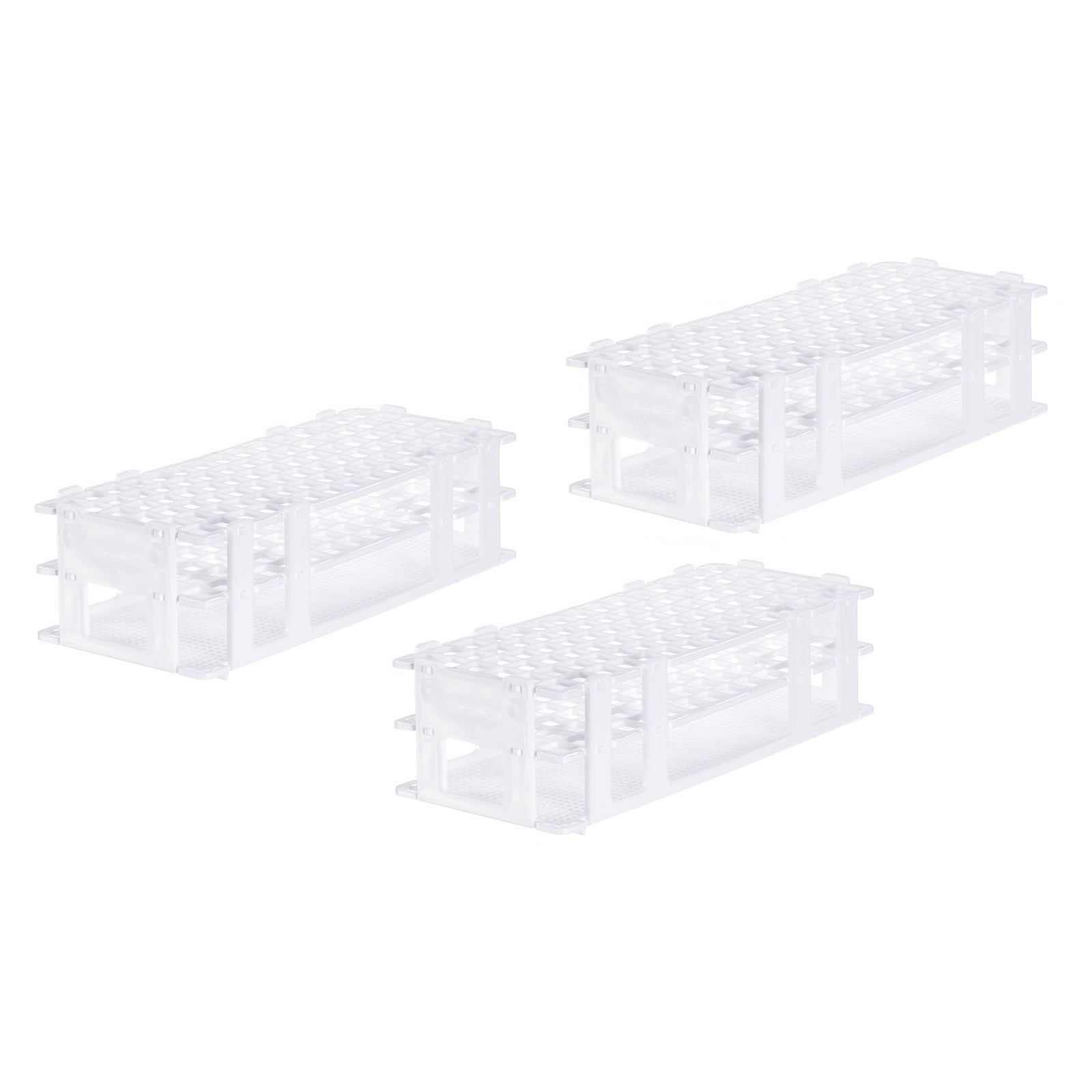Uxcell PP Plastic Test Tube Rack Holder 90 Holes 3 Layers Detachable ...