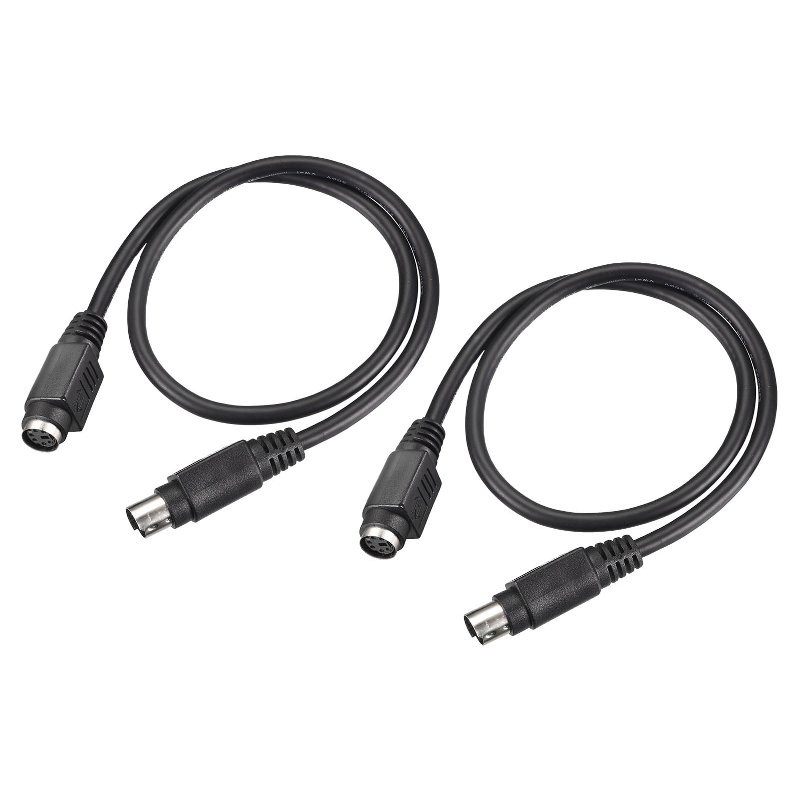 Uxcell PS/2 Mouse and Keyboard Extension Cable 6 Pin 1.64 Feet Male to ...