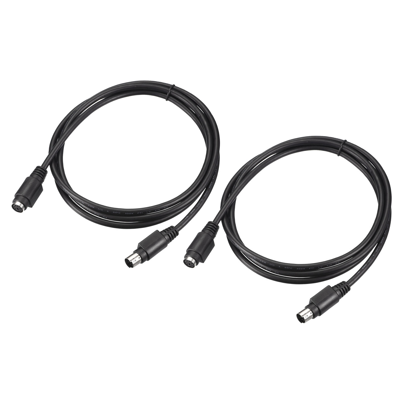 Uxcell PS/2 Mouse and Keyboard Extension Cable 6 Pin 4.92 Feet Male to ...