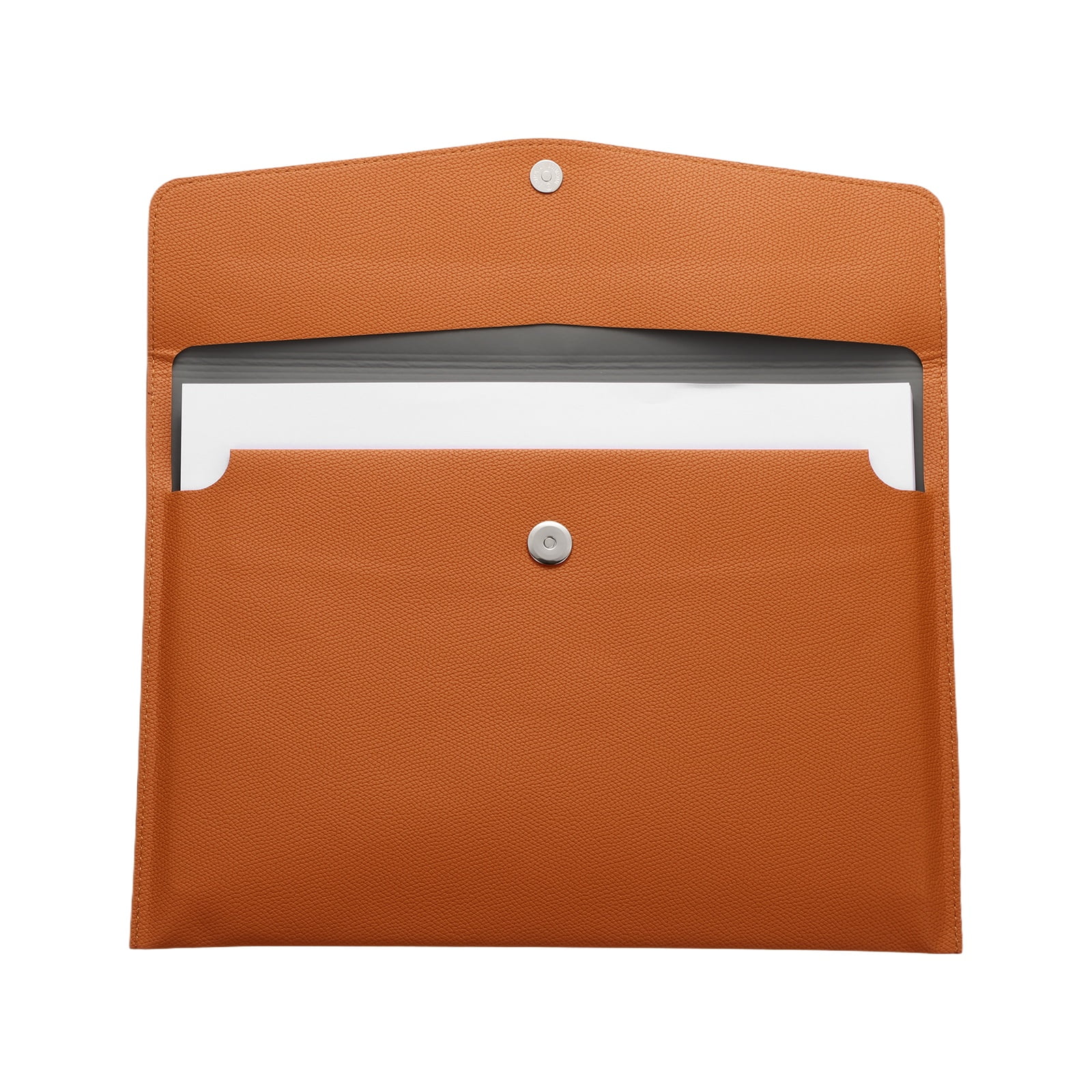 Uxcell PU Hard Leather A4 File Folder, Document Holder Waterproof ...