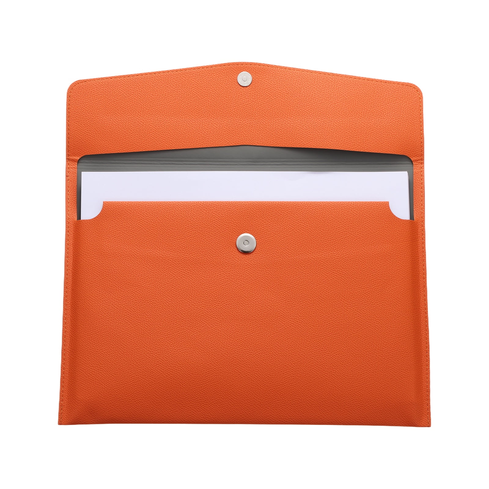 Uxcell PU Hard Leather A4 File Folder, Document Holder Waterproof ...