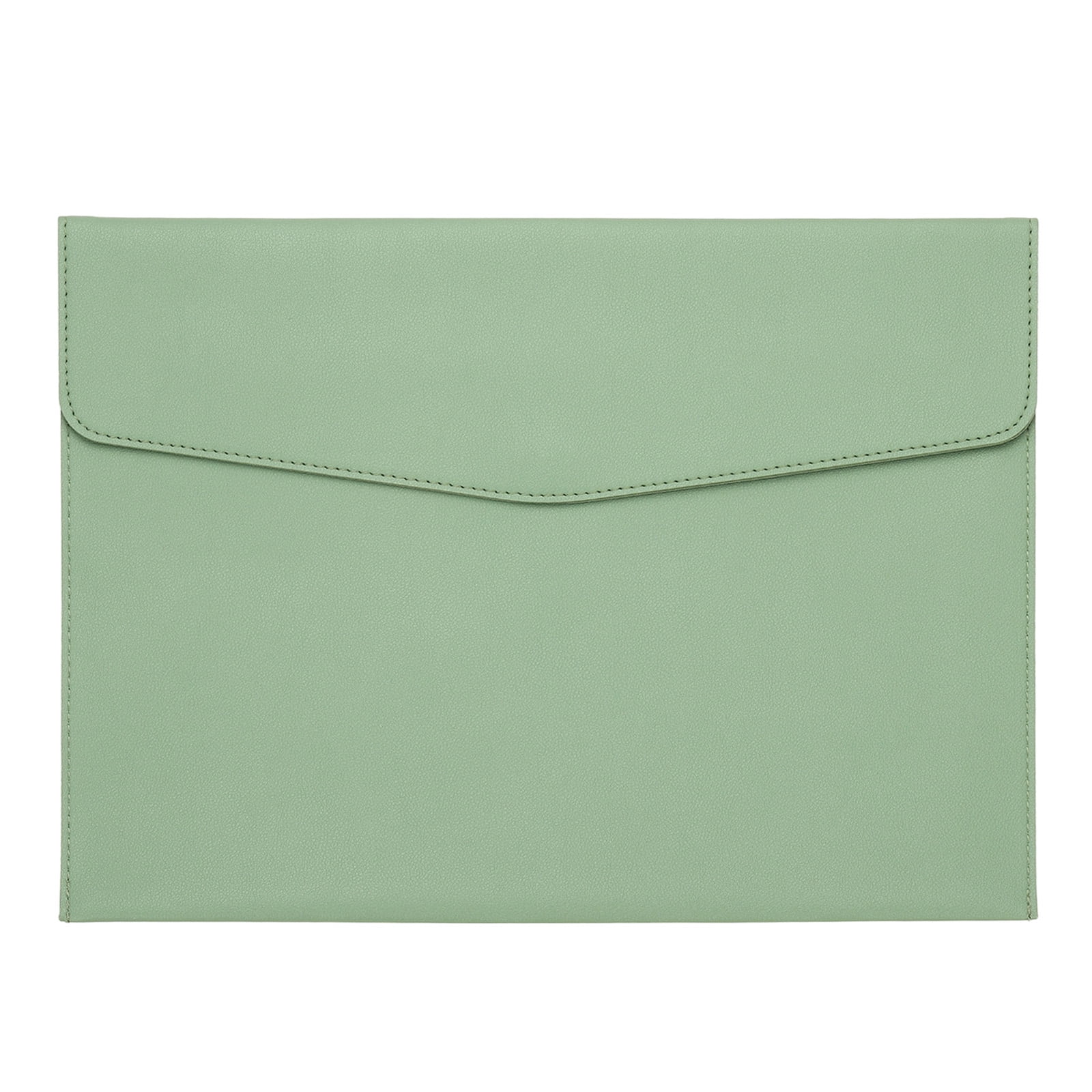 Uxcell PU Leather A4 File Folder, Document Holder Filing Organizer ...