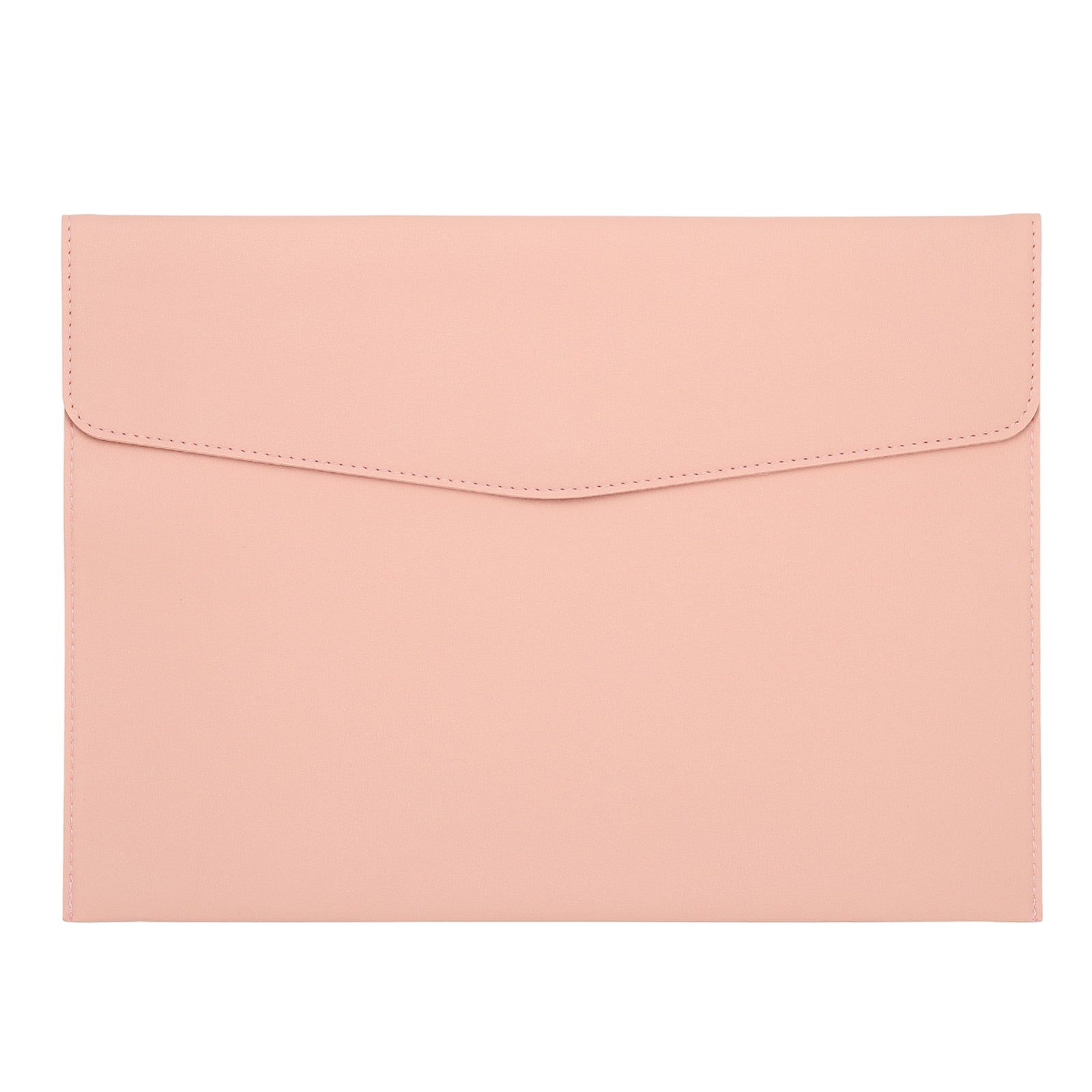 Uxcell PU Leather A4 File Folder, Document Holder Filing Organizer ...