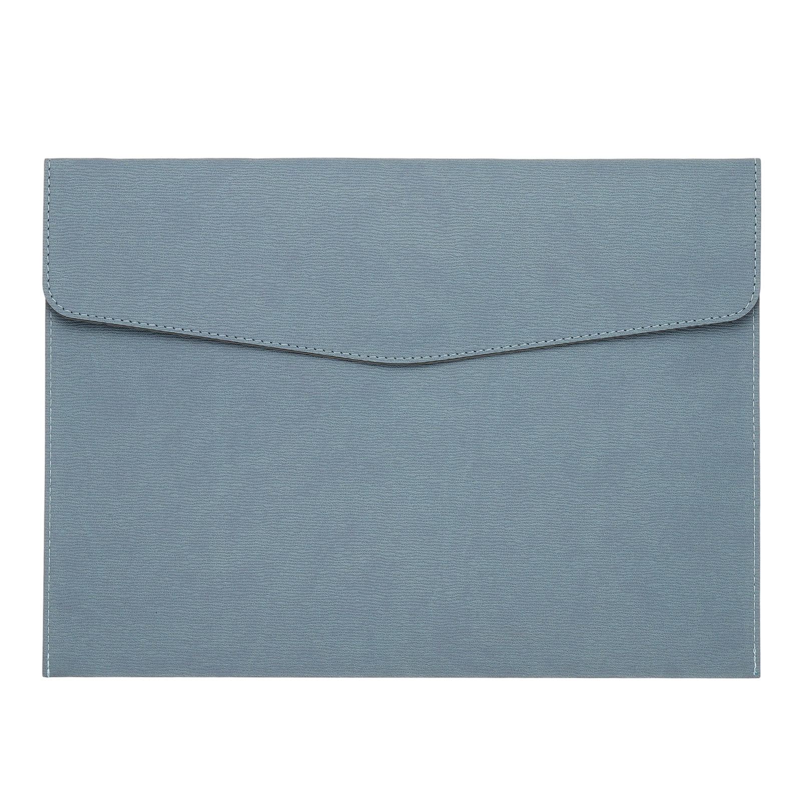 Uxcell PU Leather A4 File Folder, Document Holder Filing Organizer ...