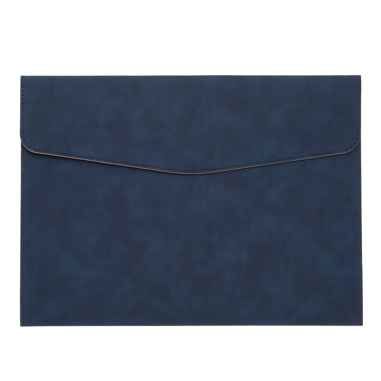 Uxcell PU Leather A4 File Folder, Document Holder with Snap Closure for ...
