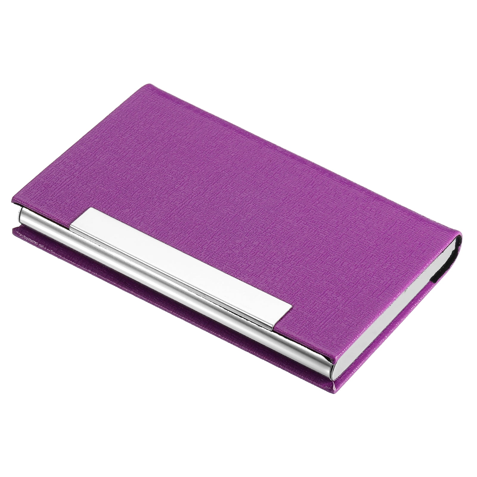 Uxcell PU Leather Business Card Holder Flip Slim Pocket Cards Protector ...