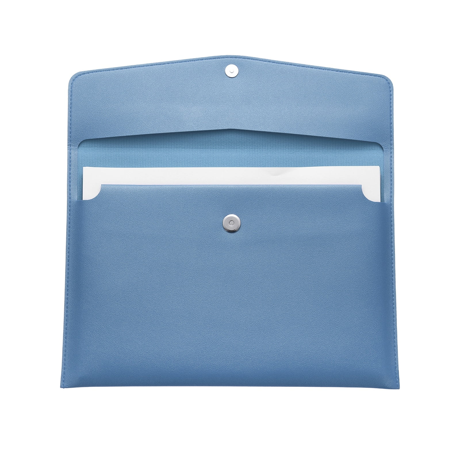 Uxcell PU Soft Leather A4 File Folder, Document Holder Waterproof ...