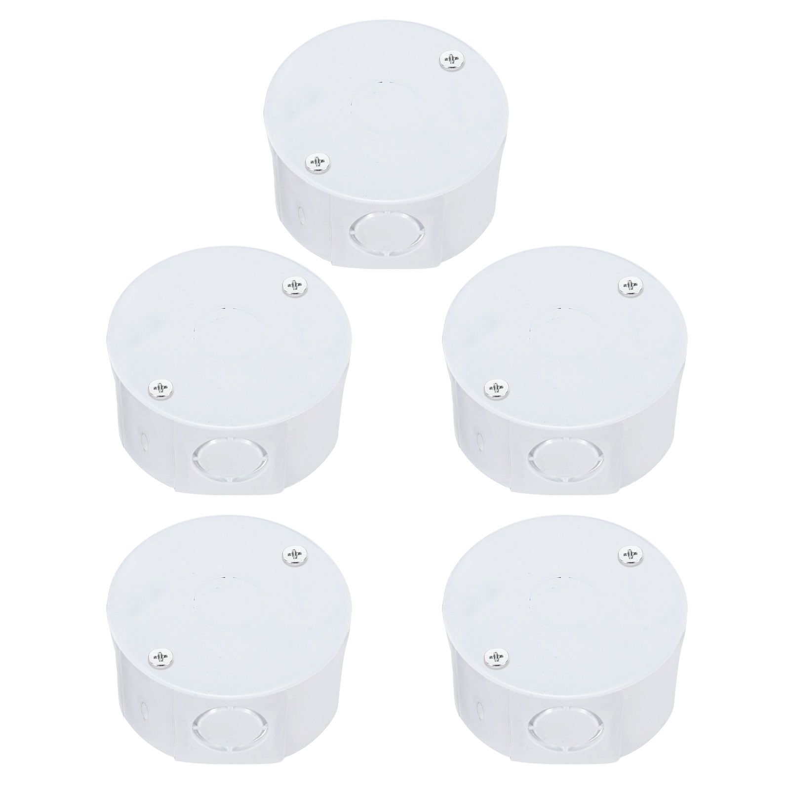 5Pcs PVC Conduit Box Junction Box Eight Holes with Cover, M4 Screws for ...
