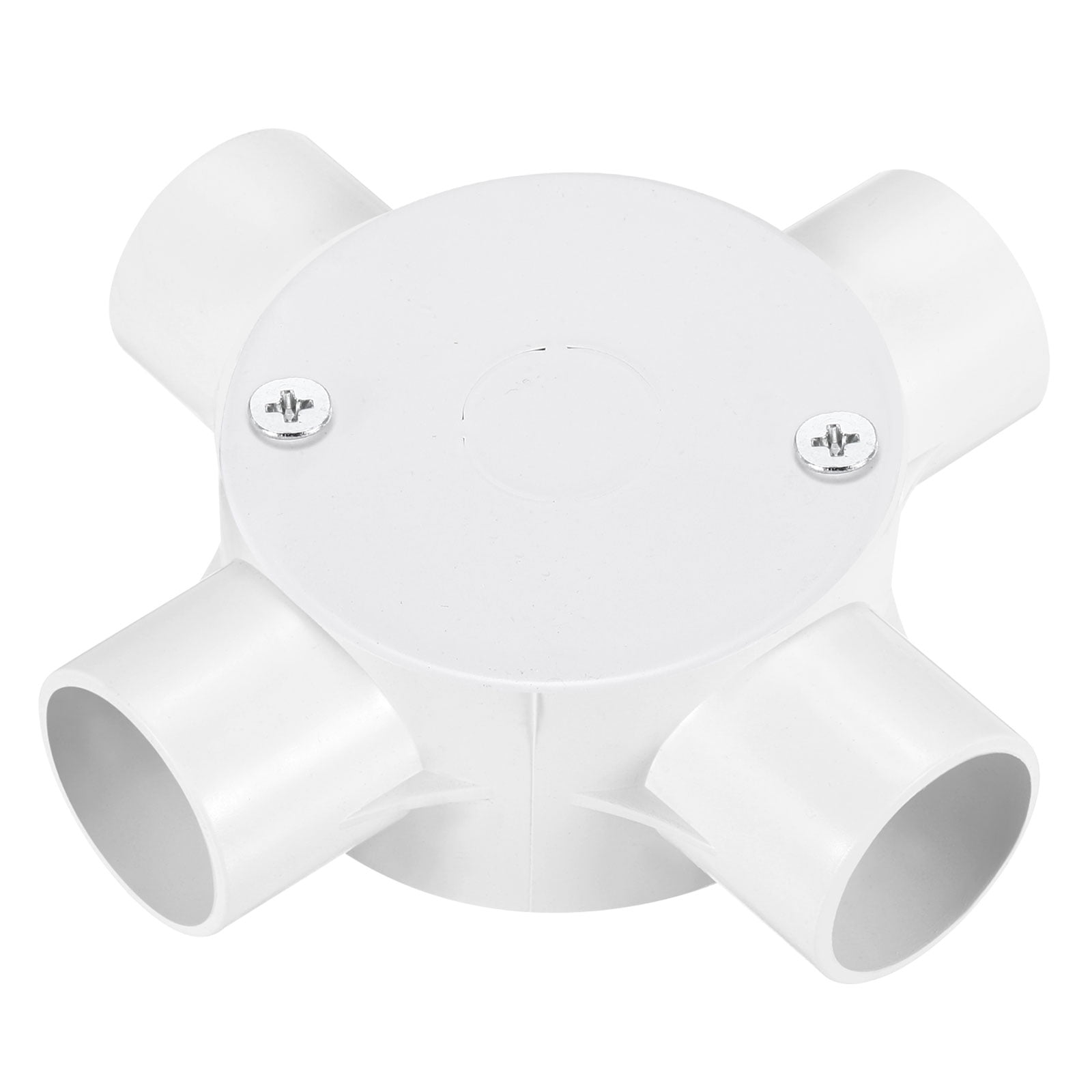 PVC Conduit Box Junction Box 4 Way 25mm with Cover, M4 Screws for Hose ...