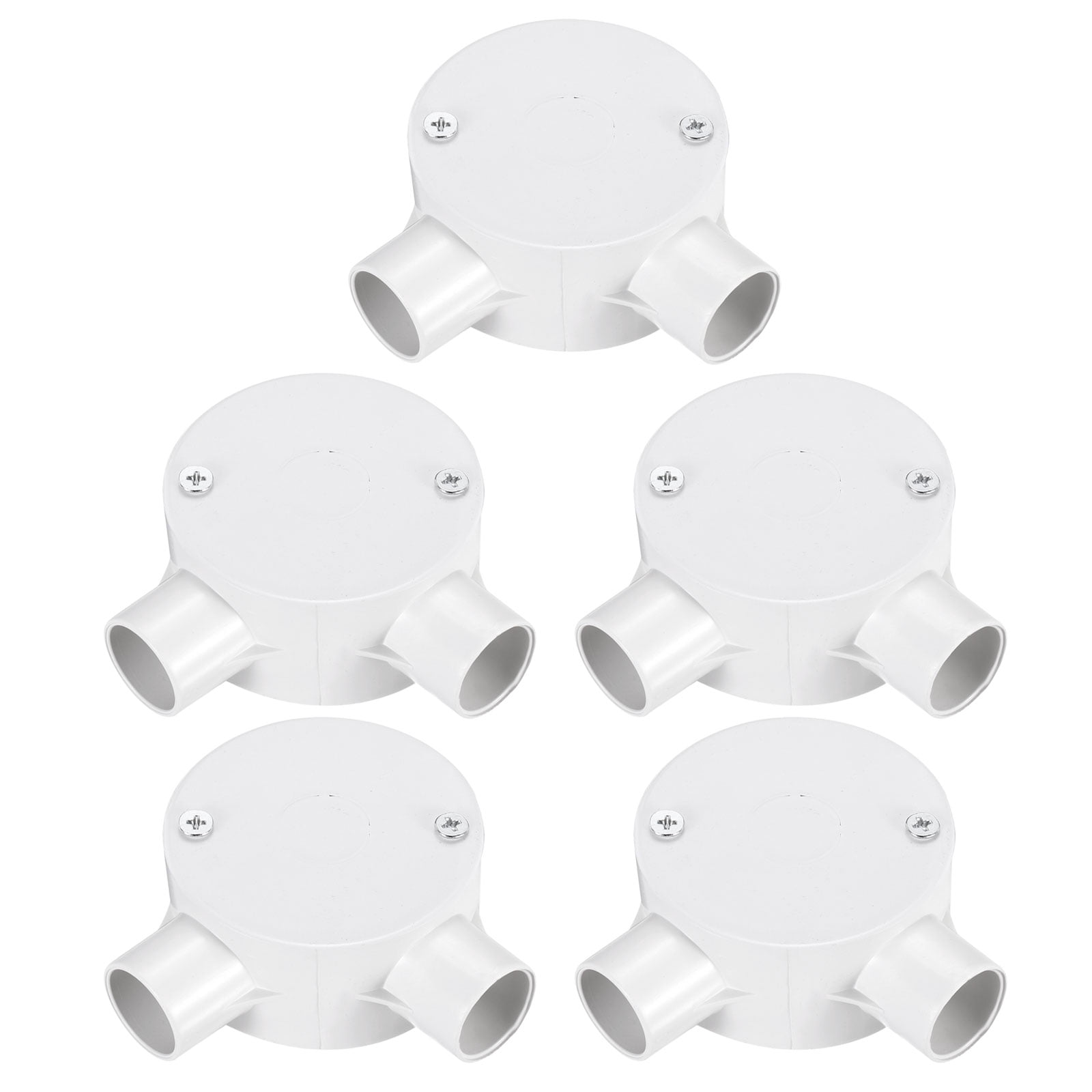 Uxcell Conduit Box Junction Box Y-shaped 3 Way 20mm with Cover, M4 ...