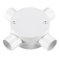 Conduit Box Junction Box 4 Way 20mm with Cover, M4 Screws for Hose ...