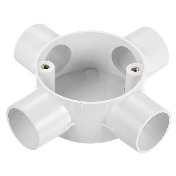 PVC Conduit Box Junction Box (NO Cover) 4 Way 25mm M4 x 0.7 Waterproof ...
