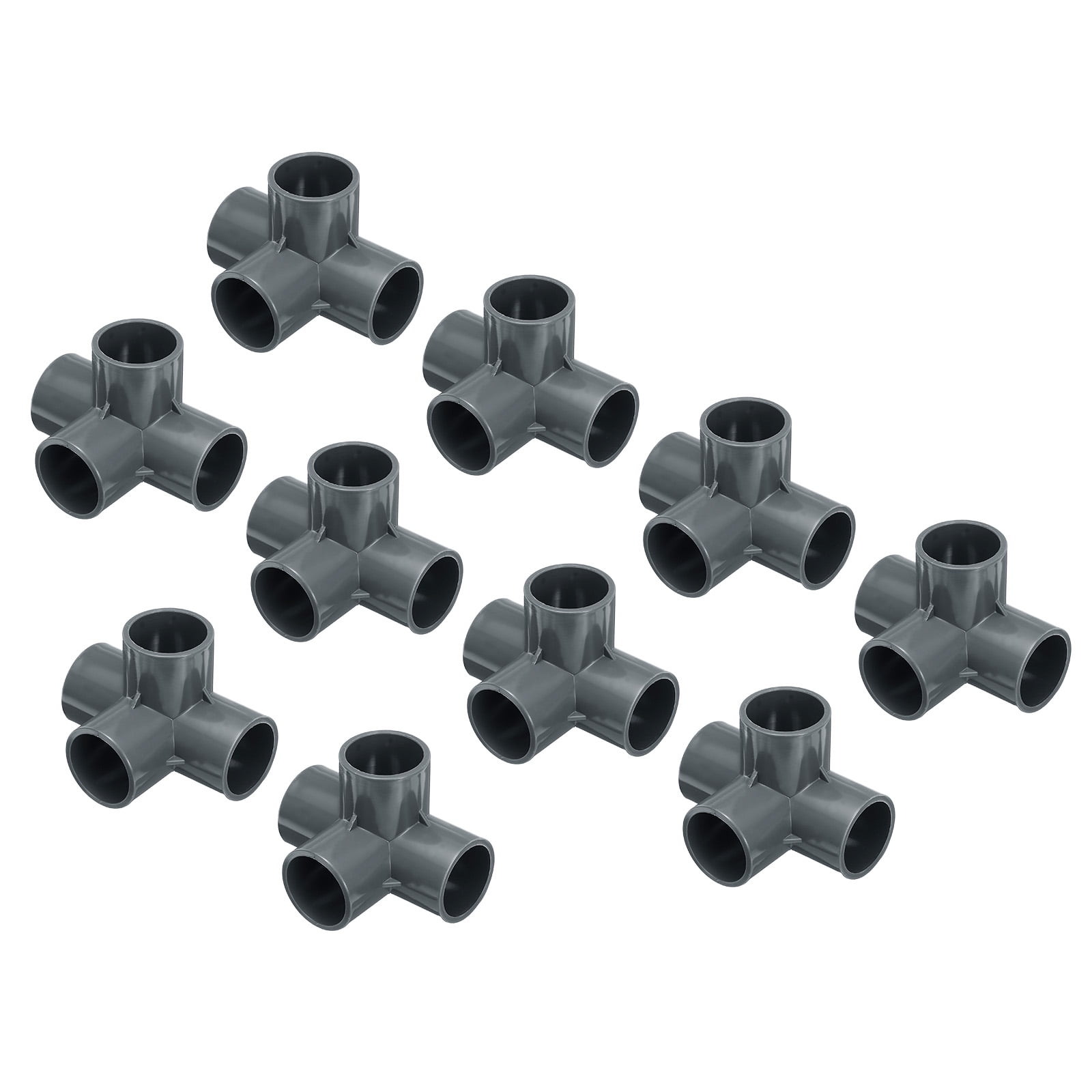 Uxcell Conduit Coupler Elbow Fittings 32mm 4-Way Side Outlet Tees for ...