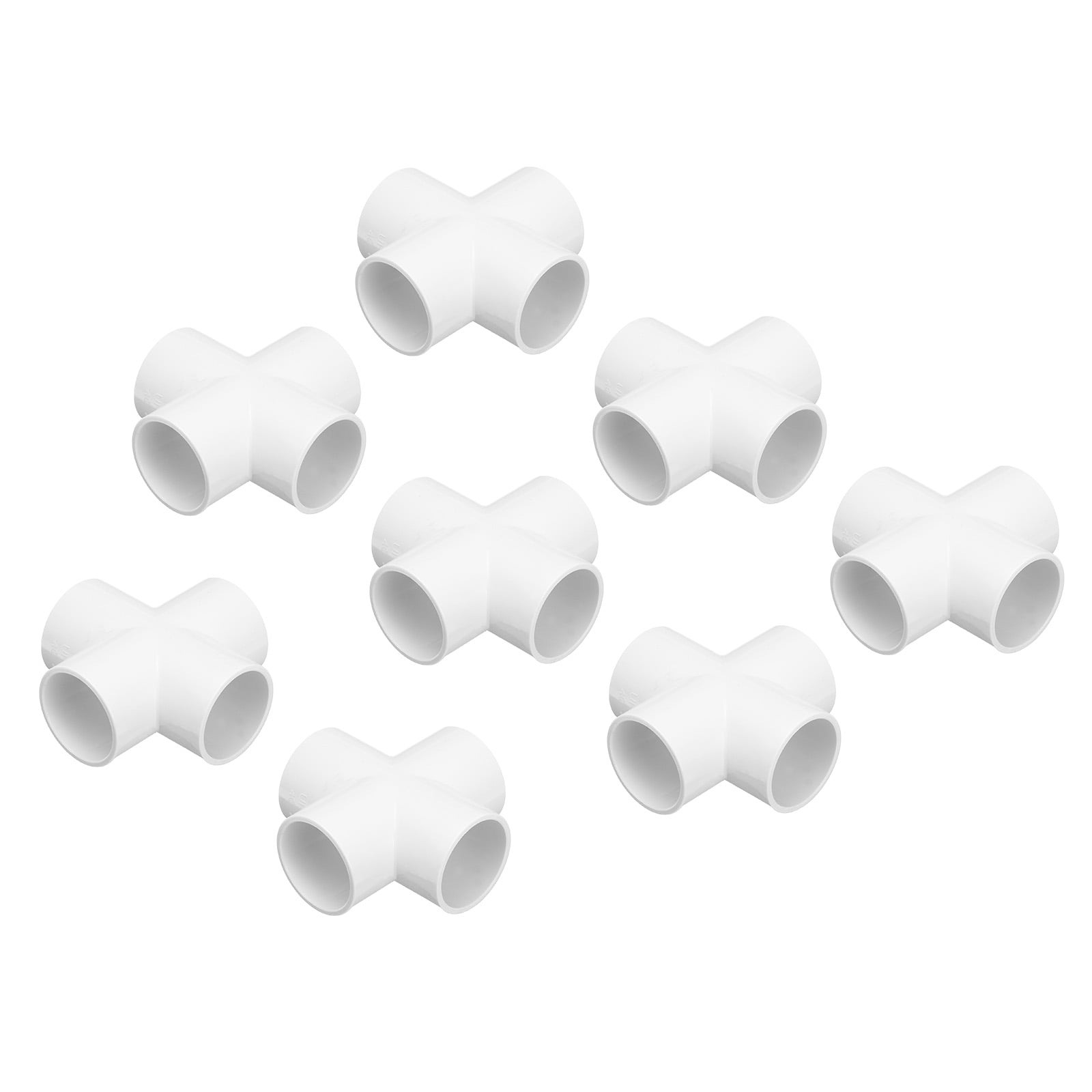 Uxcell PVC Conduit Coupler Elbow Pipe Fittings 40mm 4-Way Connectors ...