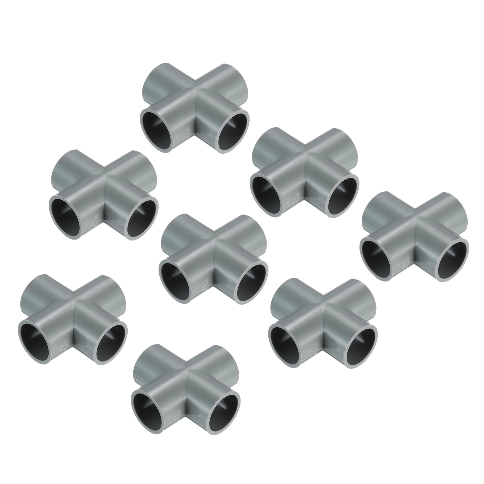 Uxcell Conduit Coupler Elbow Pipe Fittings Connectors 25mm 4-Way for ...