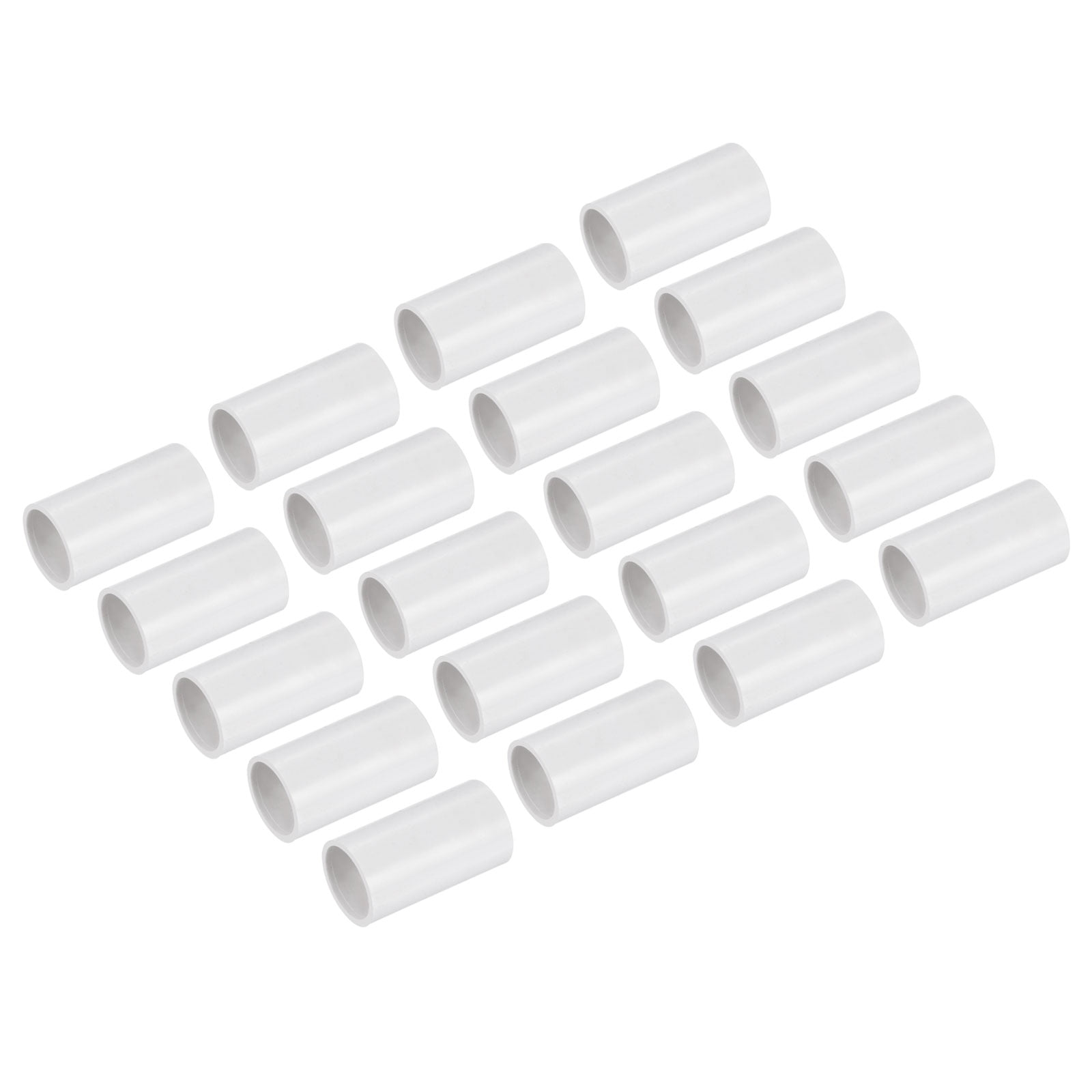 Uxcell PVC Conduit Coupler Straight Fittings 20mm Terminating Hose Electrical Conduit Pack of 20 ...
