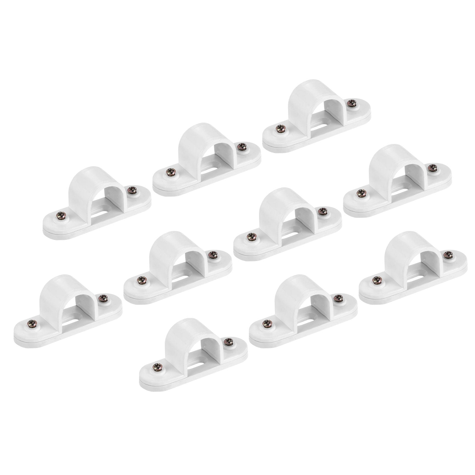 Uxcell PVC Conduit Saddle Pipe Clip 20mm Securing Conduit Hose with ...